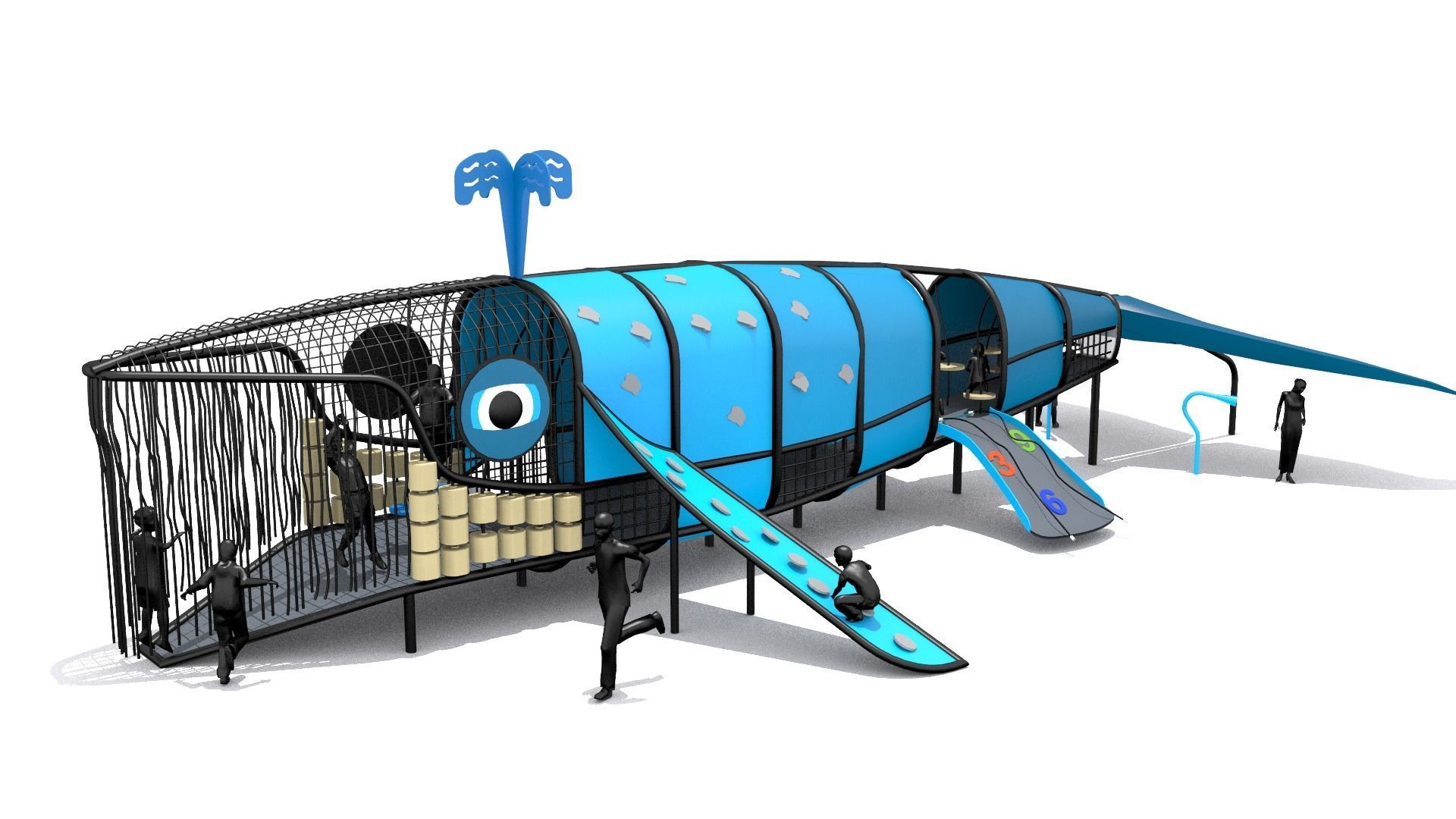 Whale Playground 3D model | CGTrader