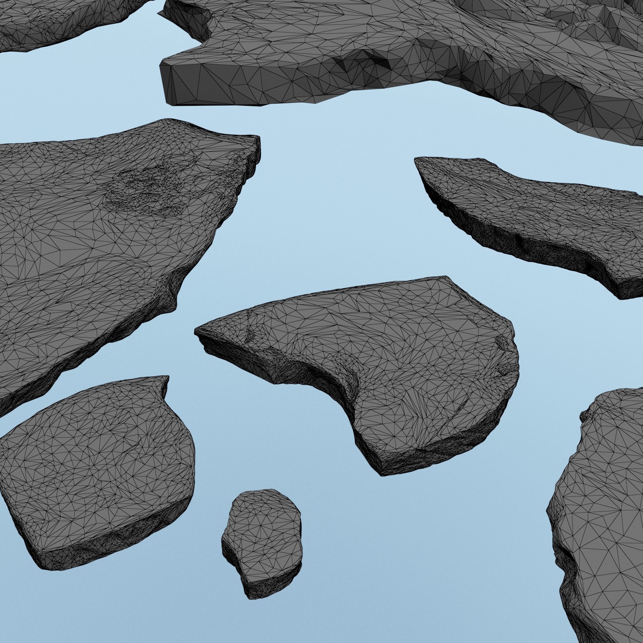 Iceberg ice floe cartoon 3D model | CGTrader