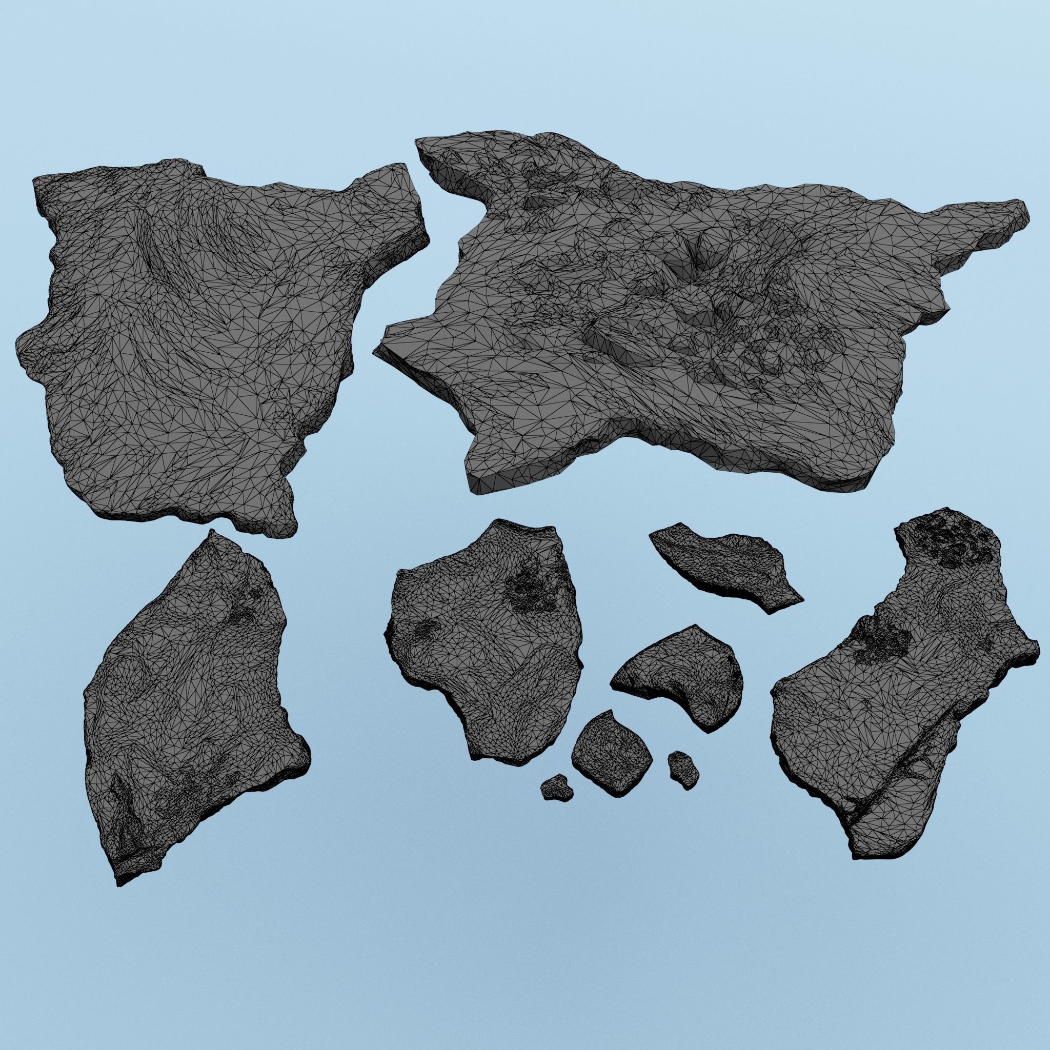 Iceberg ice floe cartoon 3D model | CGTrader
