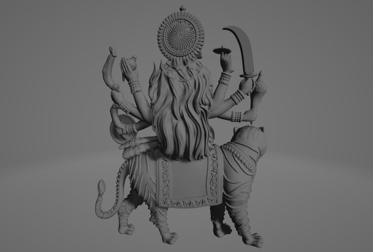 Durga Ji 3D model 3D printable | CGTrader