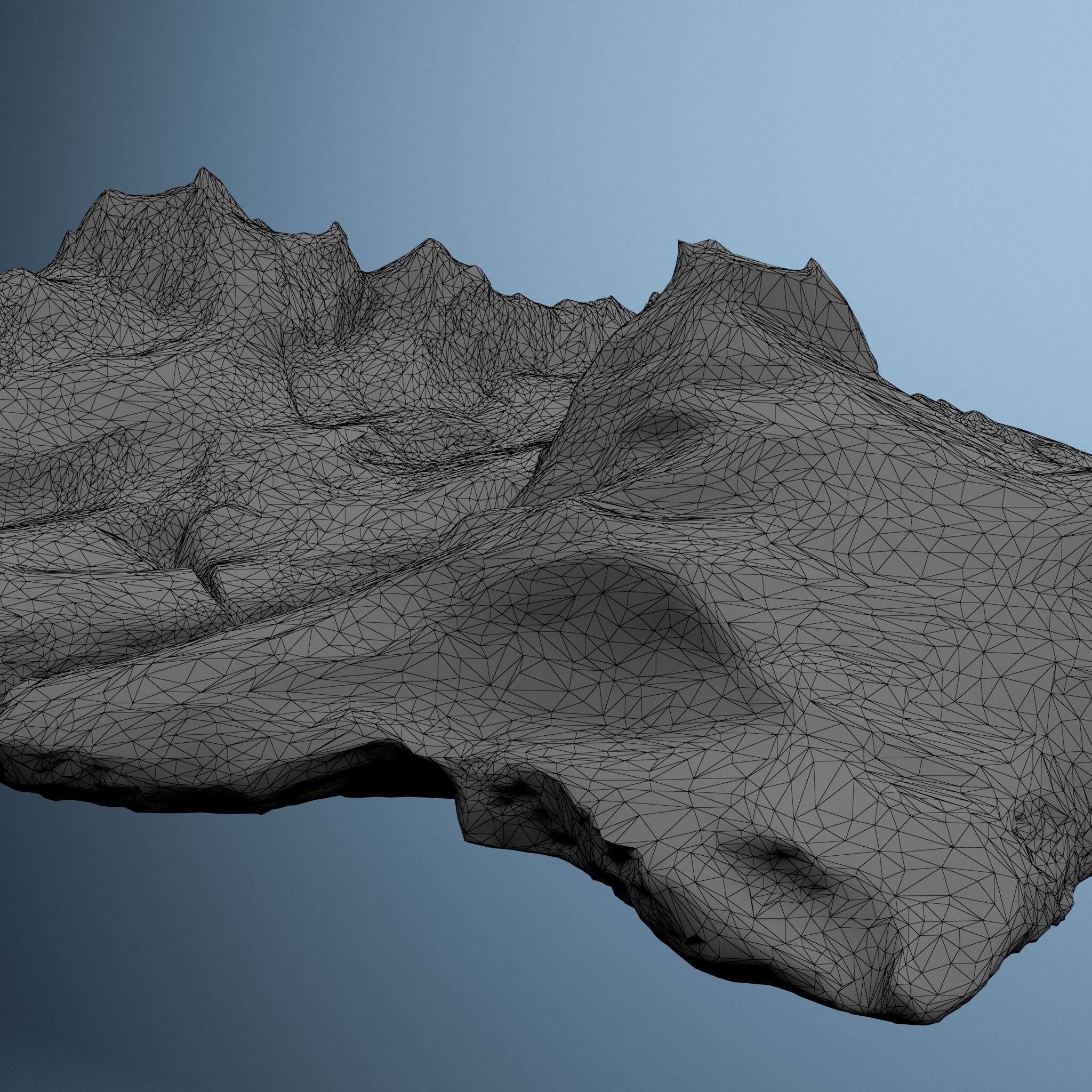Iceberg ice floe cartoon 3 3D model | CGTrader