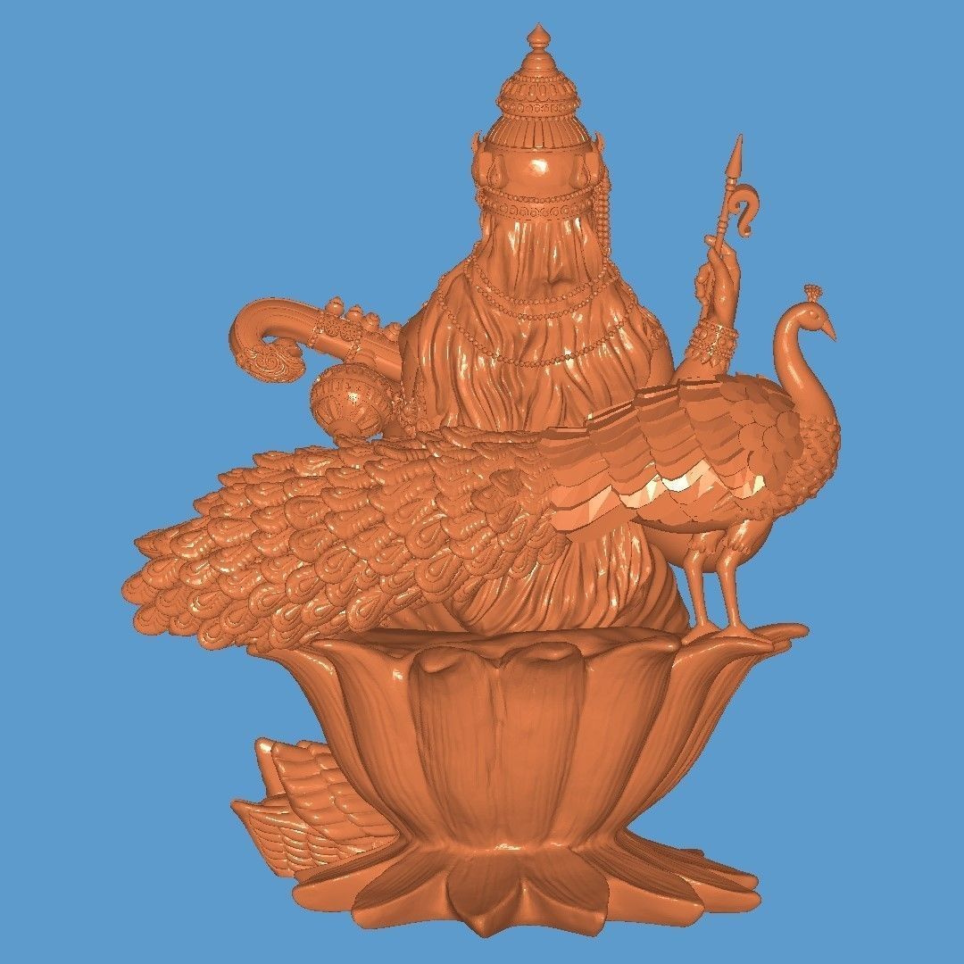 Saraswati Mata 3D model 3D printable | CGTrader