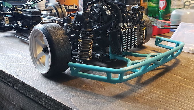 Yokomo Yd2 rear stealth esc mount and bumper free 3D model 3D printable ...