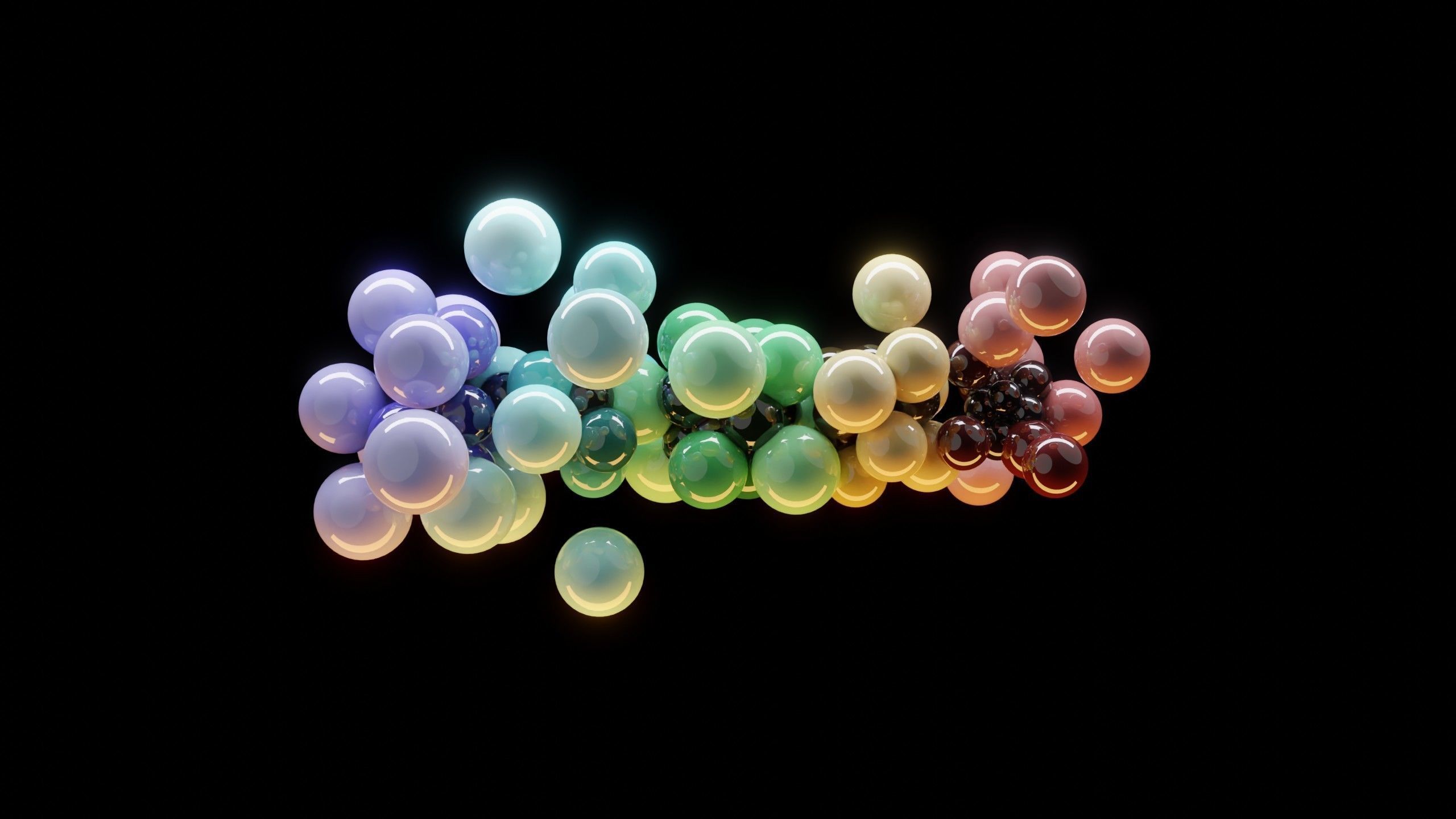 Music balls 3D model animated | CGTrader