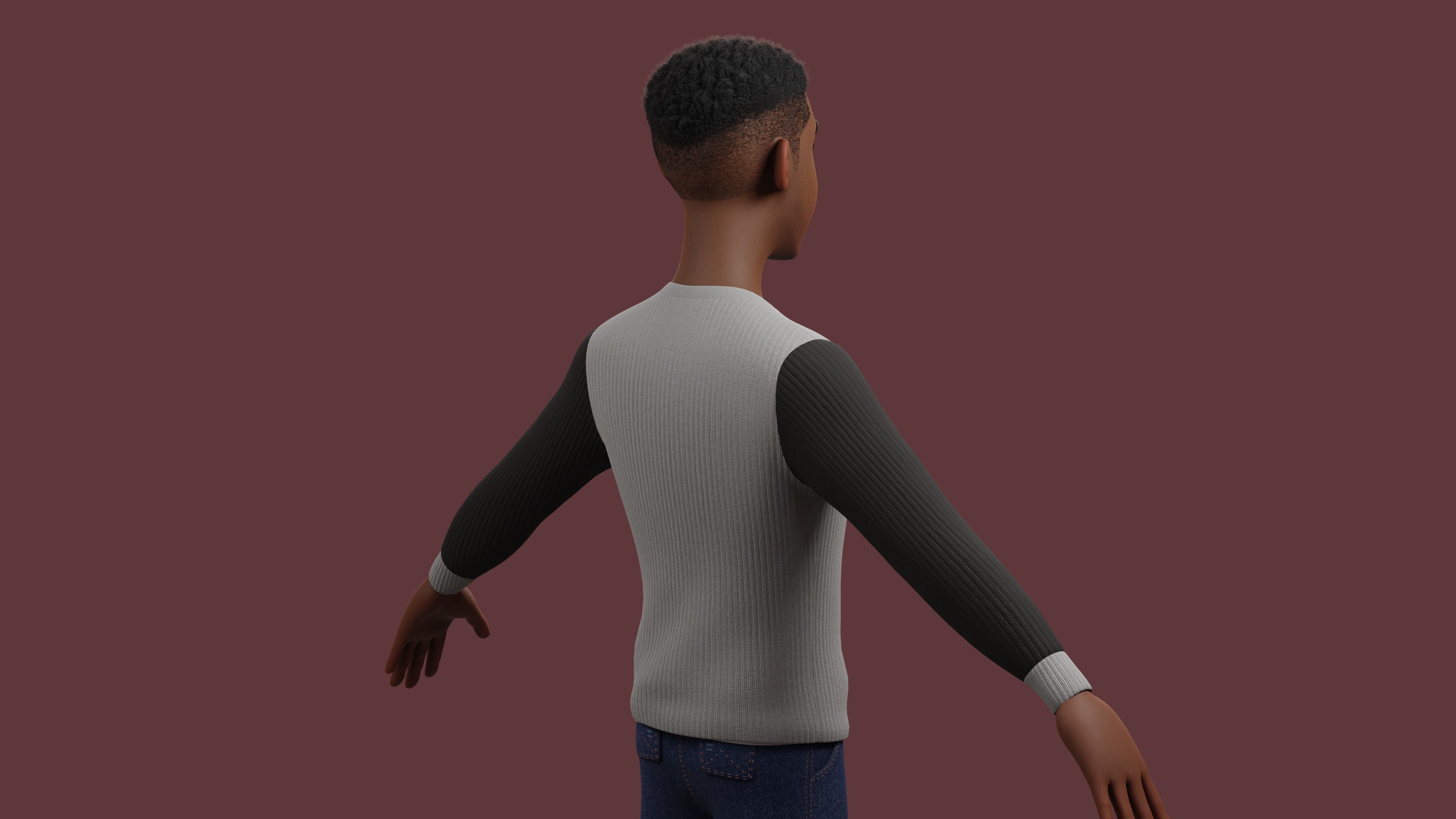 3D model Stylized Boy Rigged VR / AR / low-poly | CGTrader