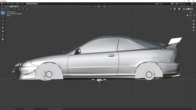 Acura Integra 2001 3D model rigged | CGTrader