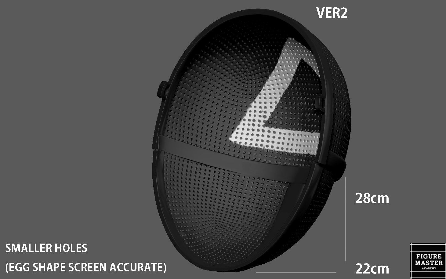 SQUID GAME MASK LIFE SIZE COSPLAY PROPS REPLICA NETFLIX 3D model 3D ...