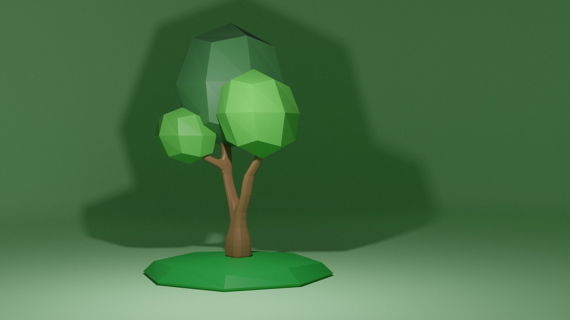 Low Poly Trees for VR AR Game projects free VR / AR / low-poly 3D model ...