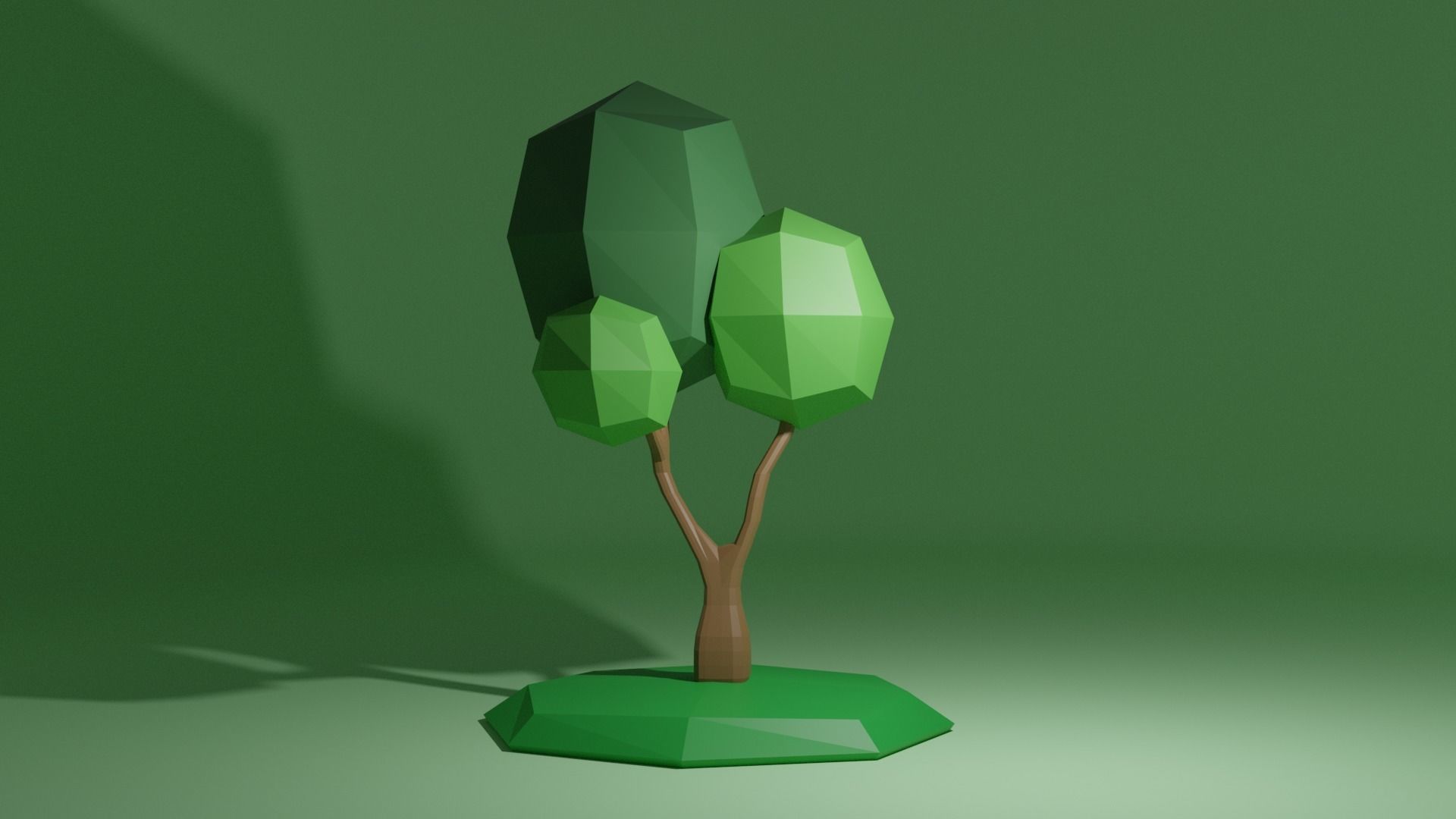 Low Poly Trees for VR AR Game projects free VR / AR / low-poly 3D model ...