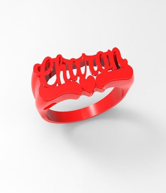 Charon name ring 3D model 3D printable | CGTrader
