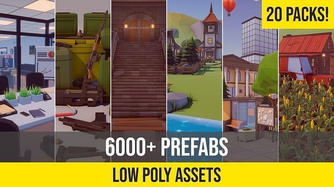 3D model Low Poly Asset Bundle VR / AR / low-poly | CGTrader