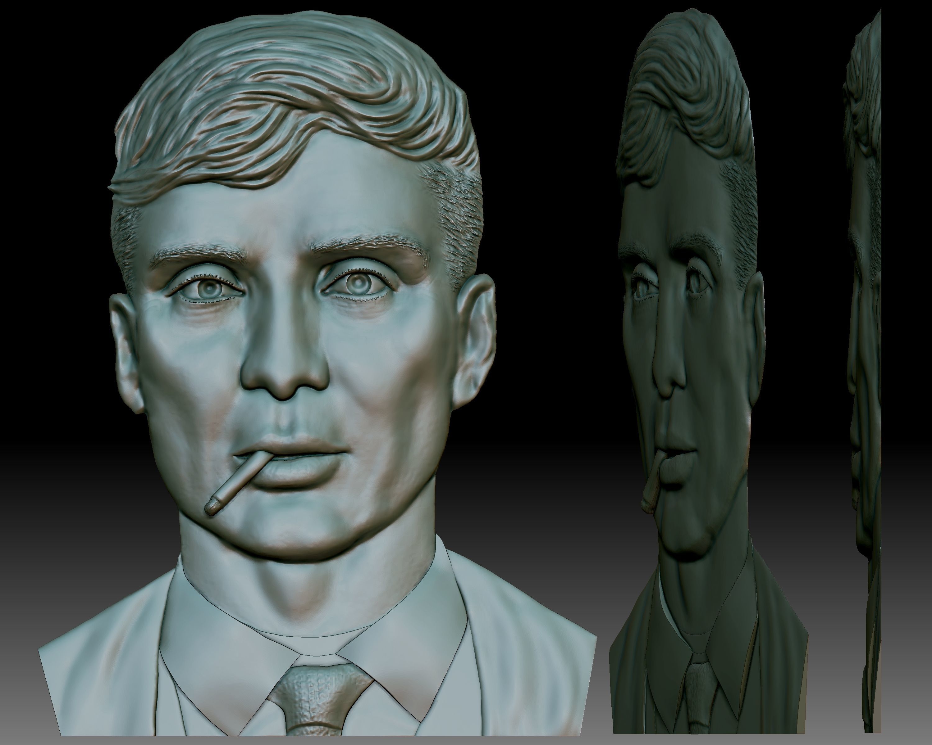 Custom portrait by your photo - Bas-relief for CNC router free 3D model ...