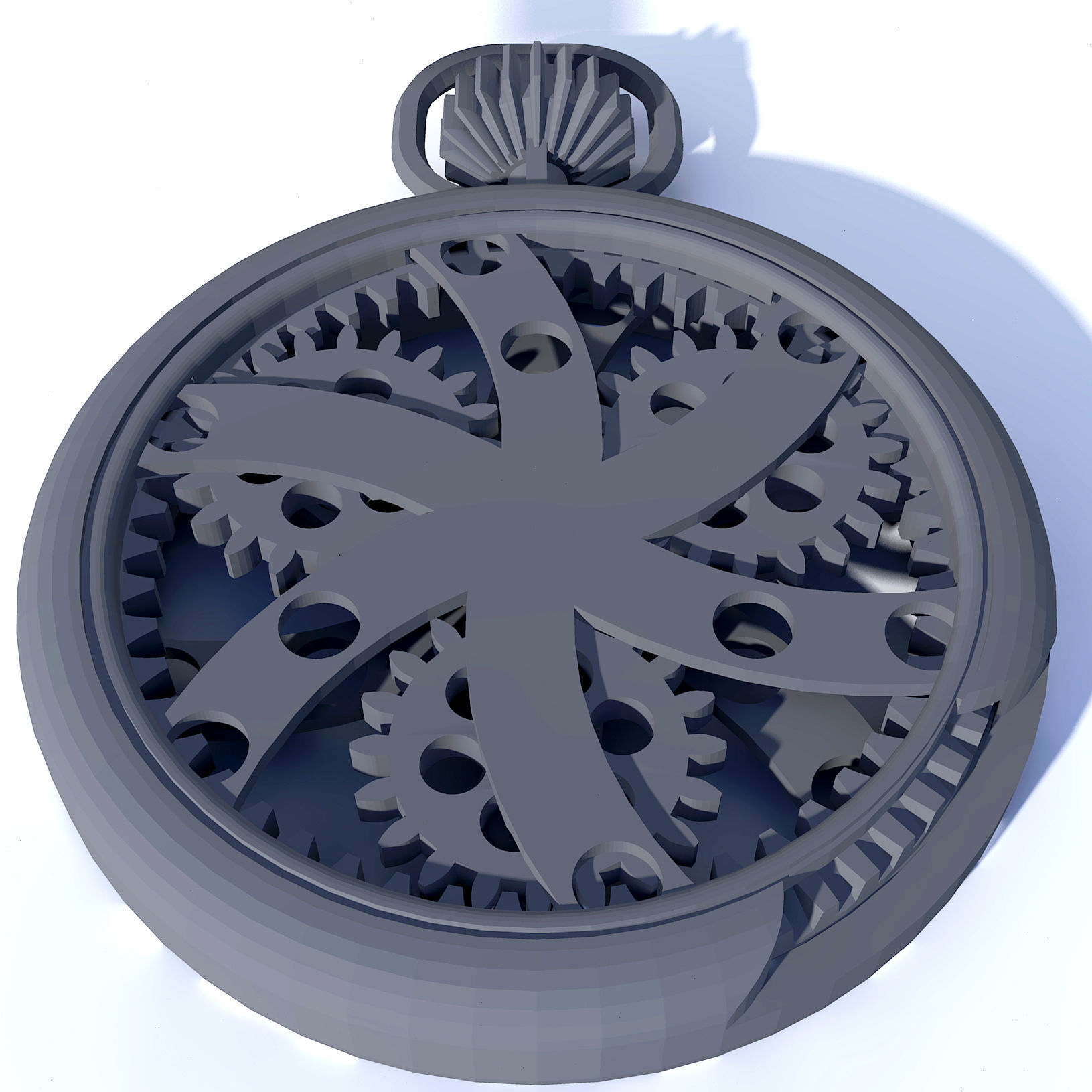 Steampunk Cosplay Pocket Watch 3D model 3D printable | CGTrader
