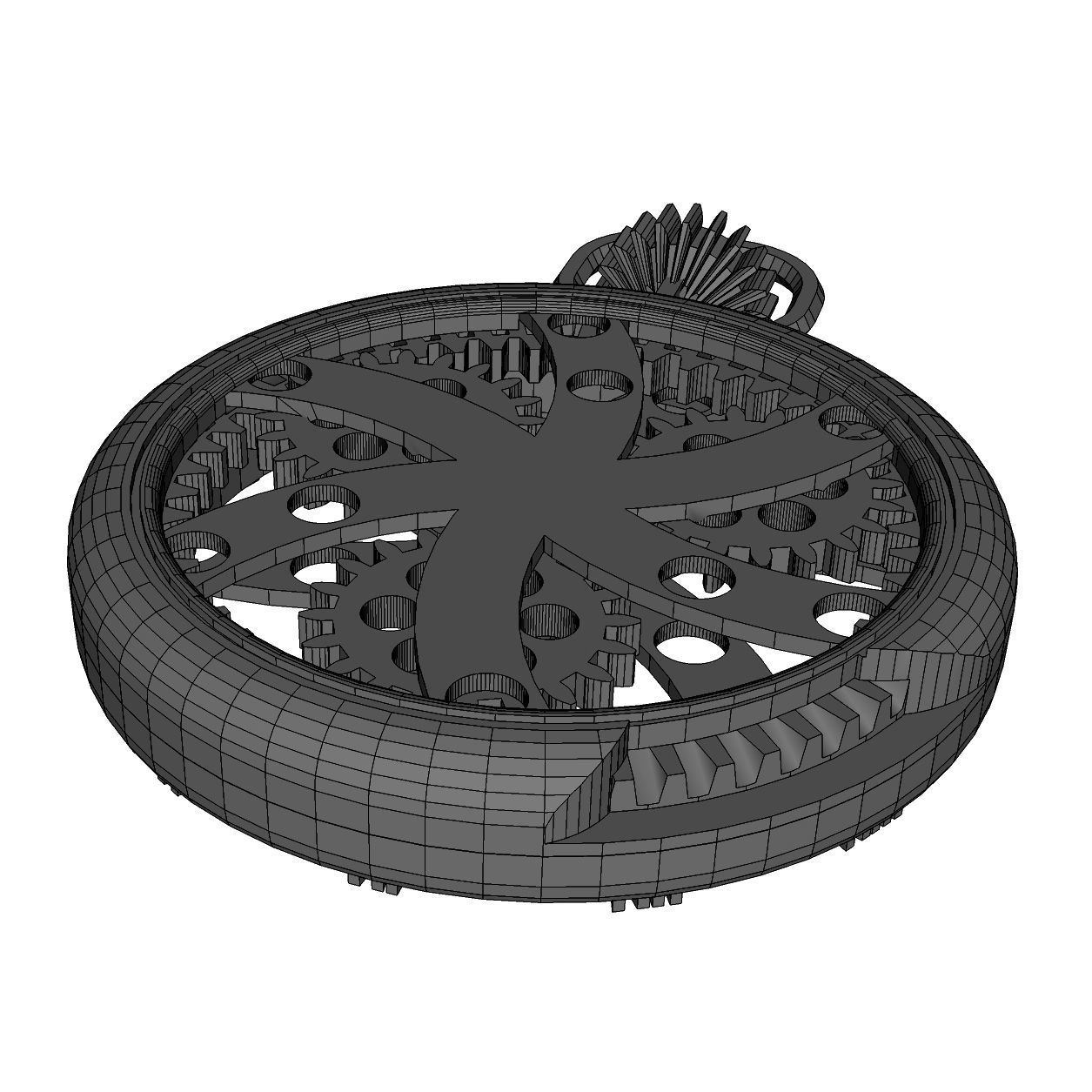 Steampunk Cosplay Pocket Watch 3D model 3D printable | CGTrader