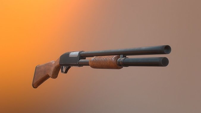 3D model MP-133 shotgun VR / AR / low-poly | CGTrader