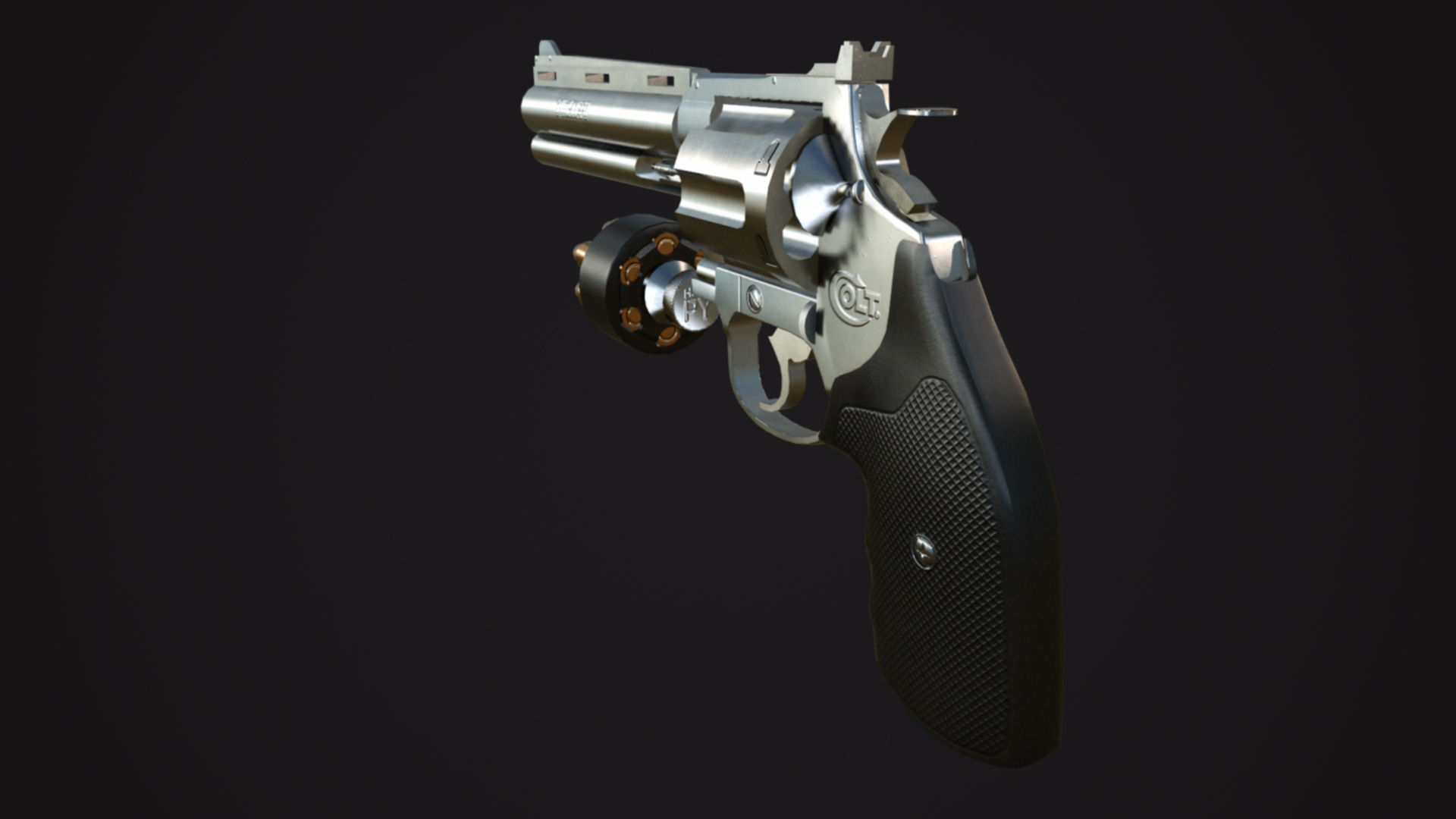 3D model Colt Python 357 Revolver VR / AR / low-poly | CGTrader