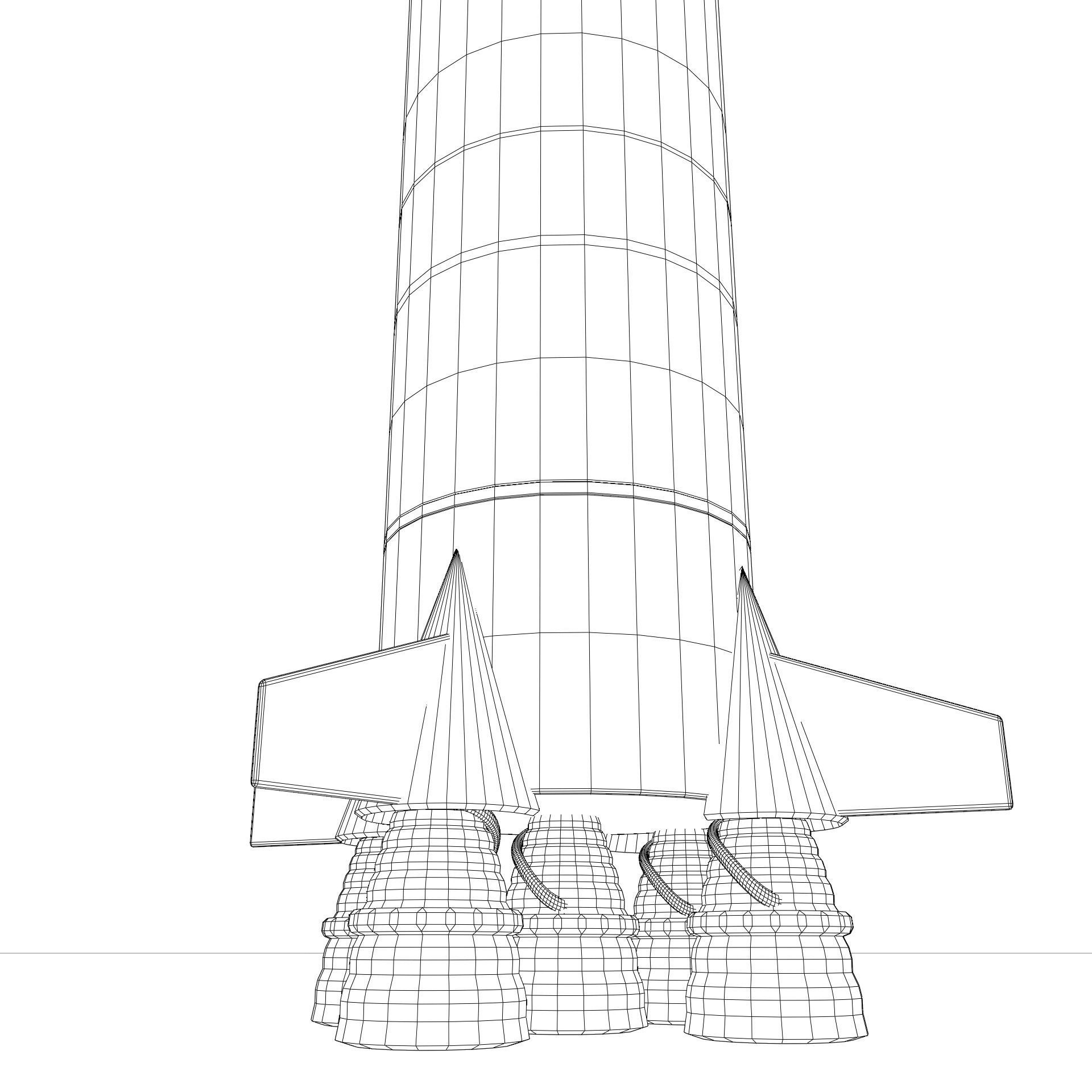 3D model Saturn V rocket VR / AR / low-poly | CGTrader