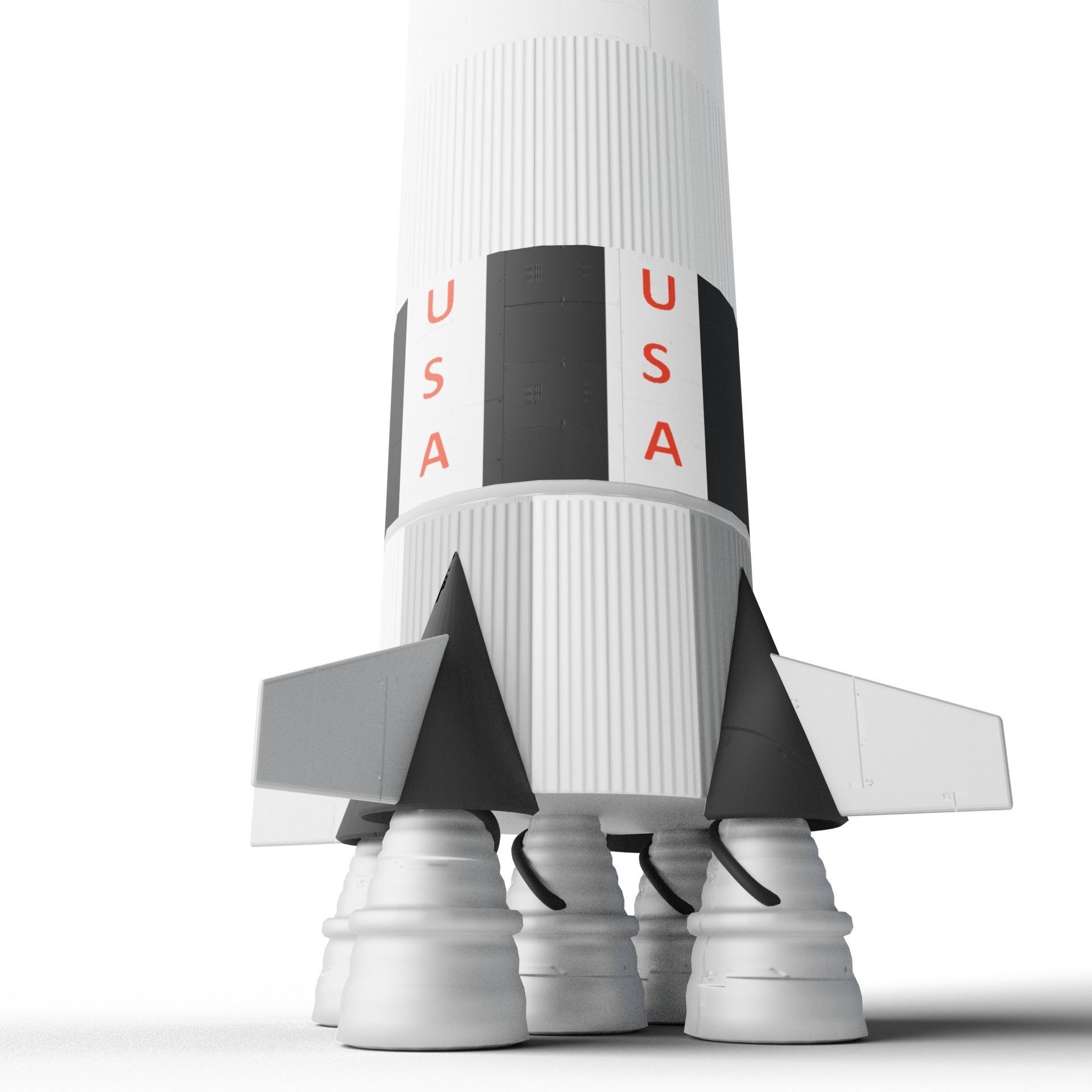 3D model Saturn V VR / AR / low-poly | CGTrader