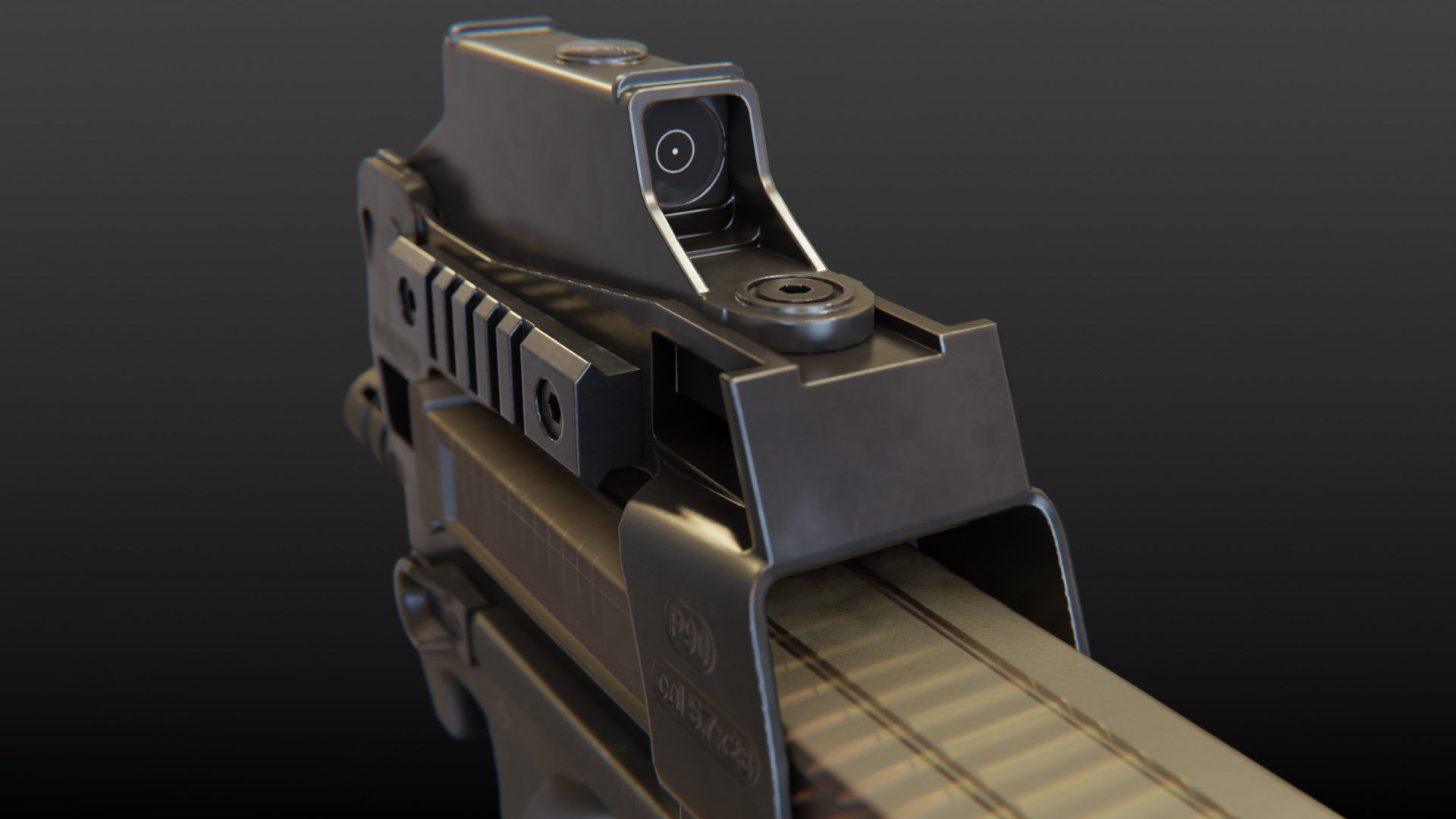 3D model FN P90 Submachine Gun VR / AR / low-poly | CGTrader