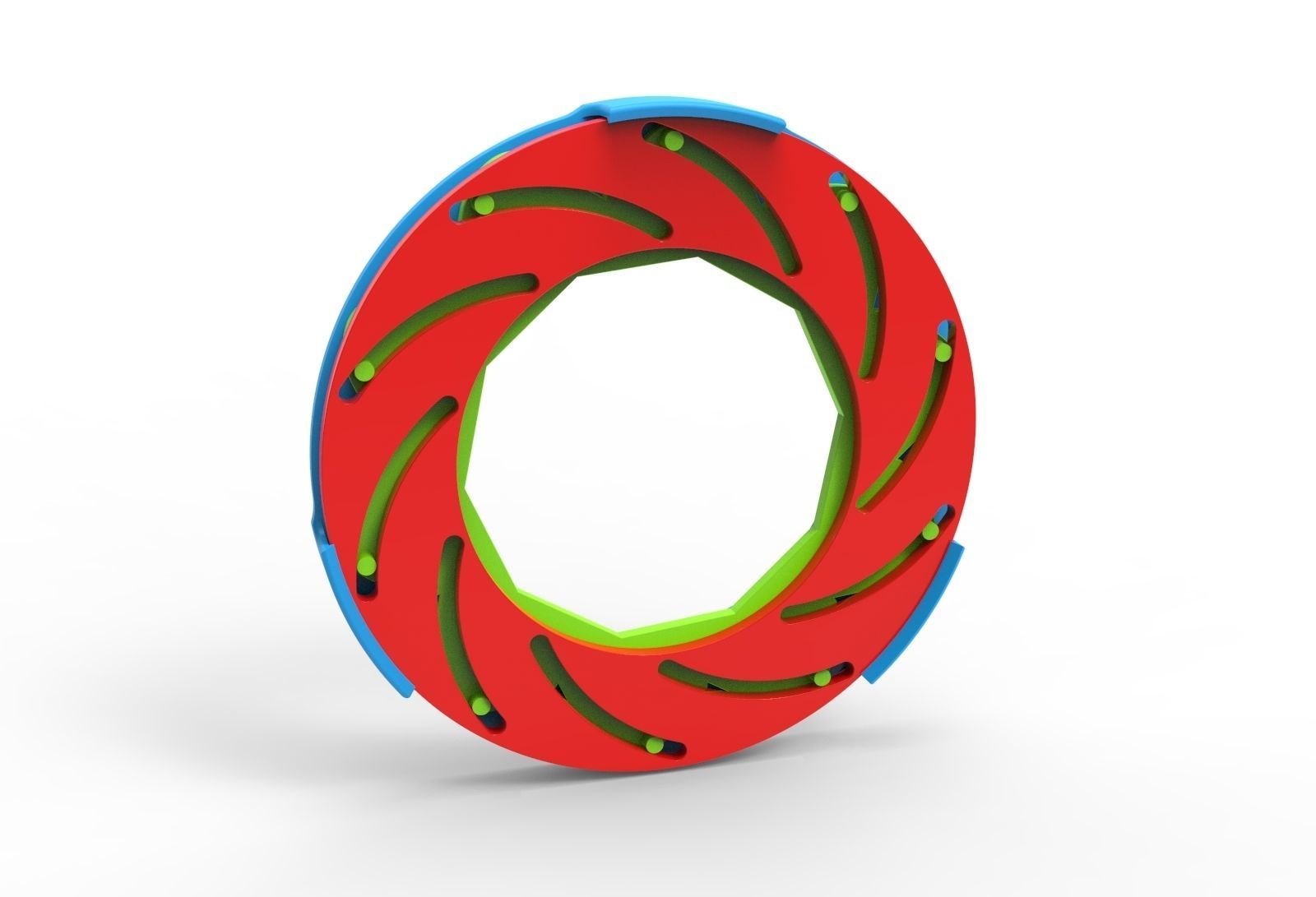 iris diaphragm mechanism 3D model 3D printable | CGTrader