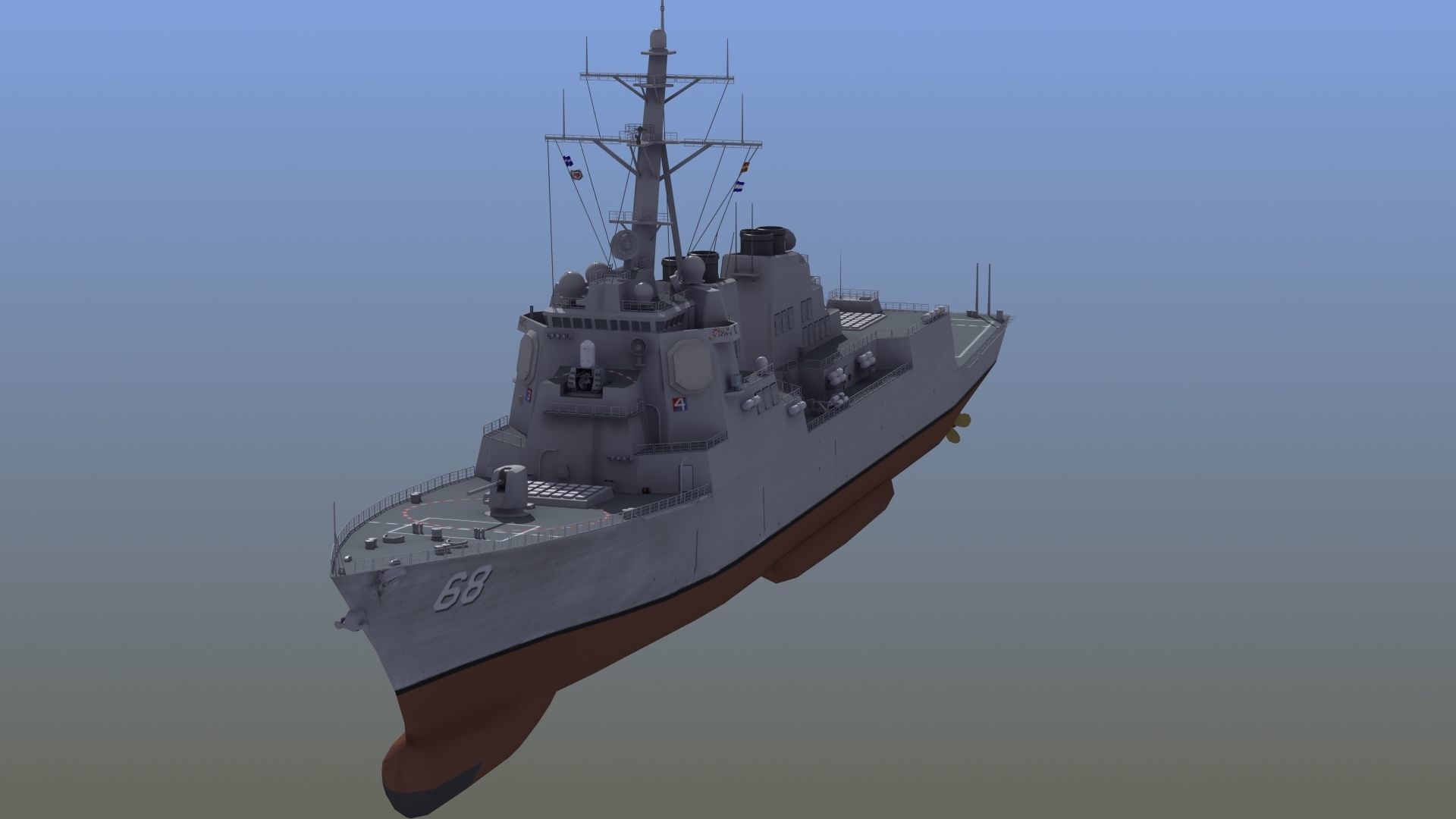 Arleigh Burke Destroyer 3D model | CGTrader