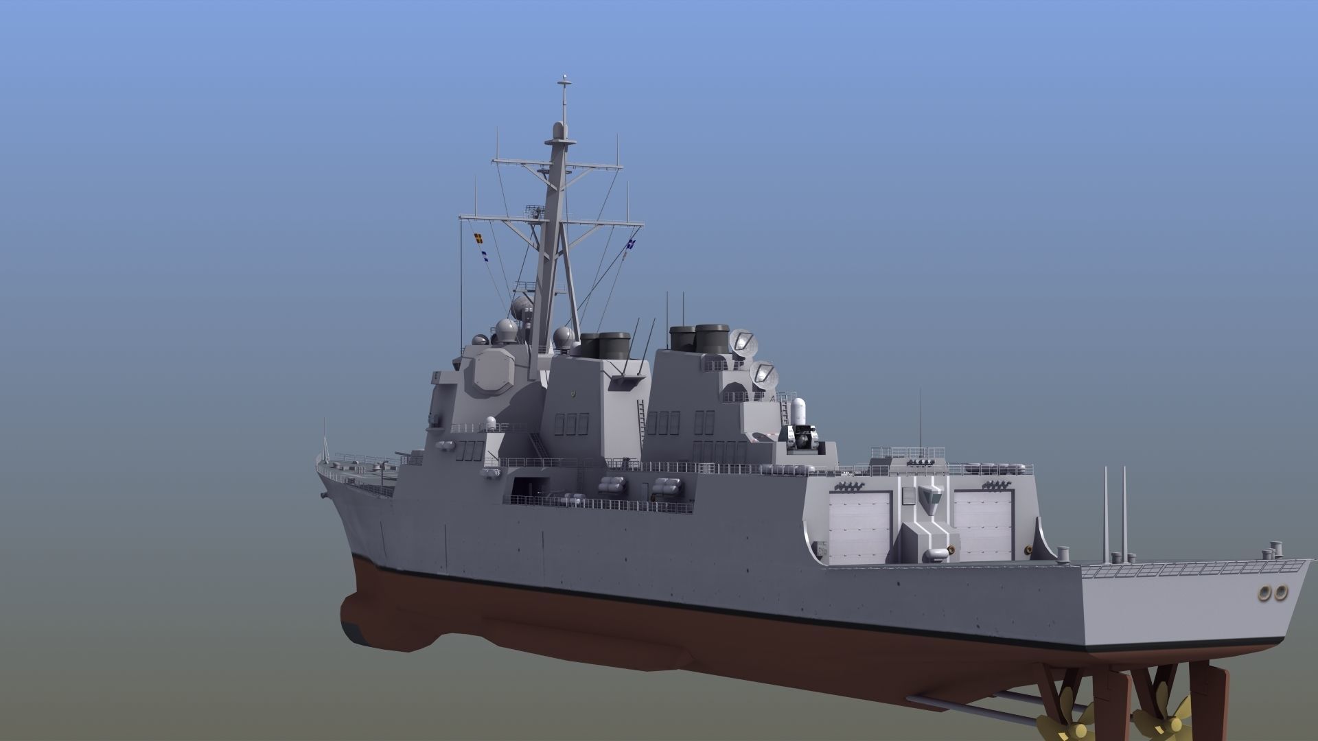 Arleigh Burke Destroyer 3D model | CGTrader