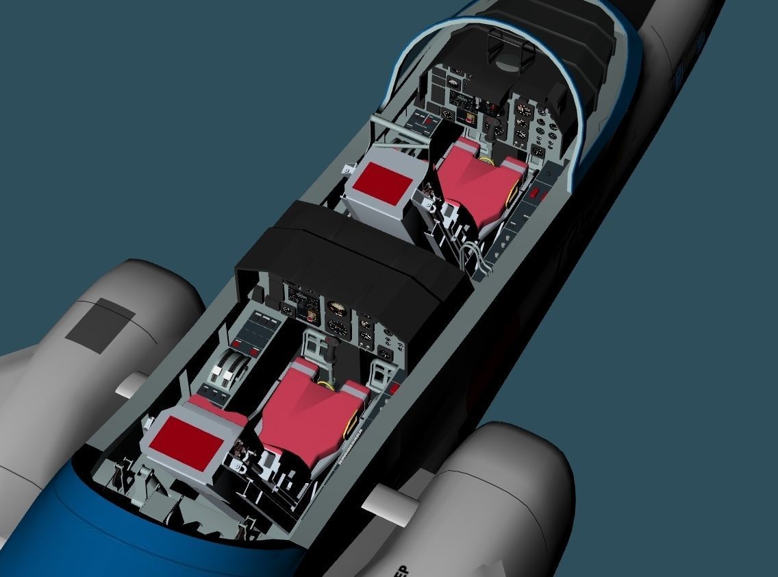 JASDF T 4 Blue Impulse aerobatic demonstration team 3D model | CGTrader