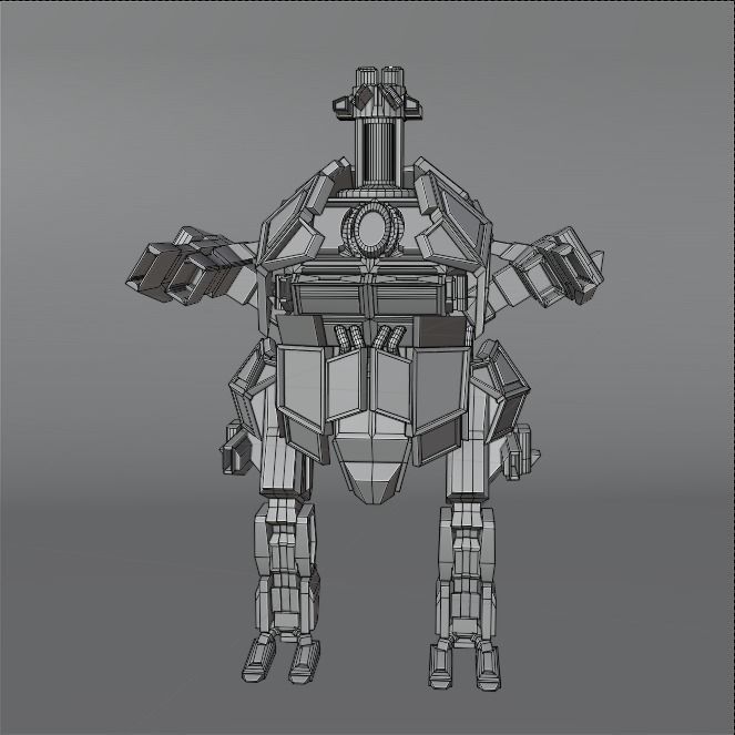 3D model LowPoly Mech robot VR / AR / low-poly | CGTrader