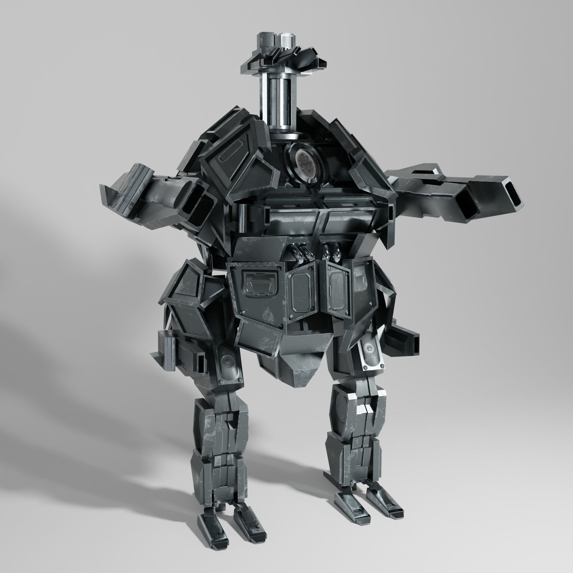3D model LowPoly Mech robot VR / AR / low-poly | CGTrader