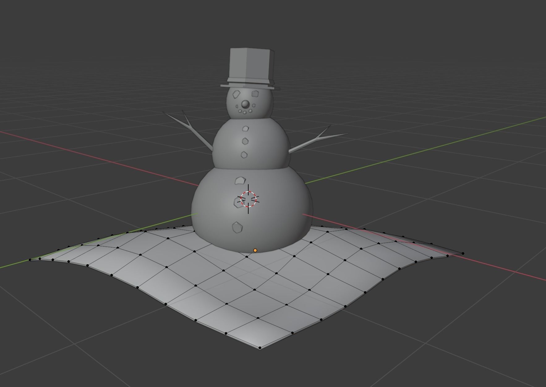 3D model Low Poly snowman VR / AR / low-poly | CGTrader