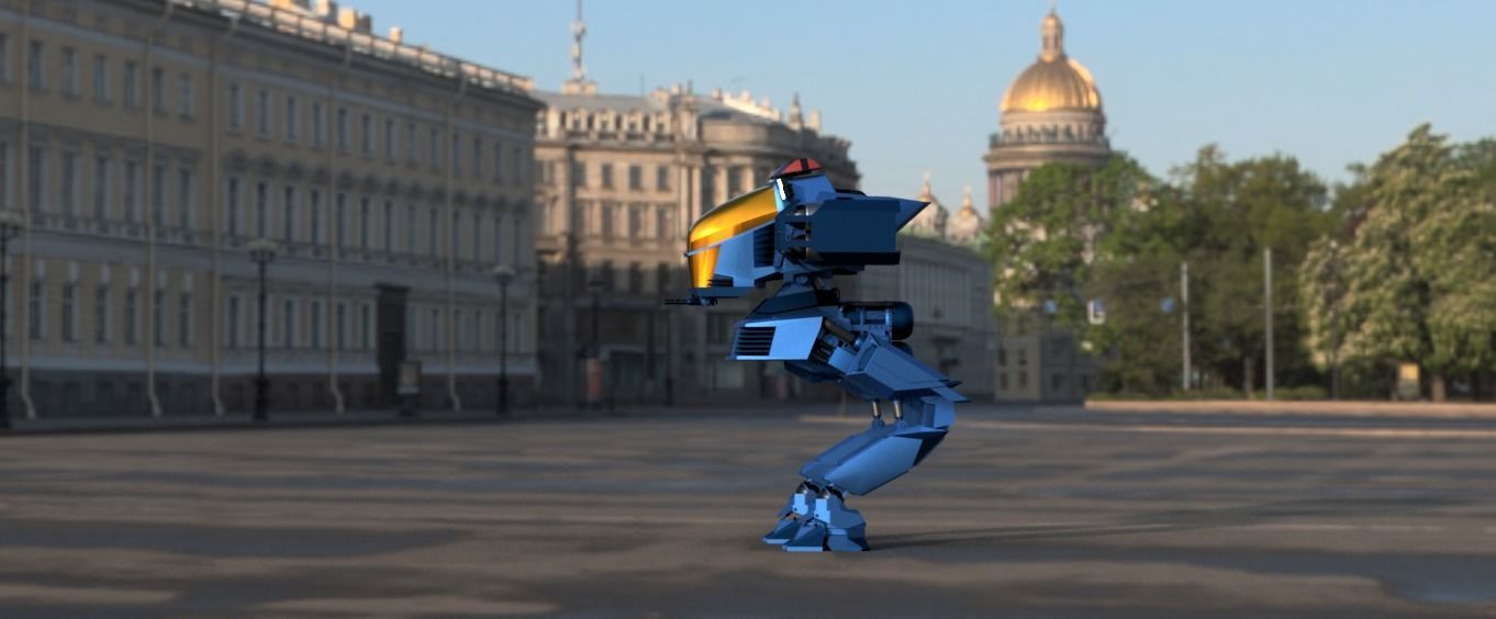 Future cop LAPD X1 Alpha 3D model | CGTrader