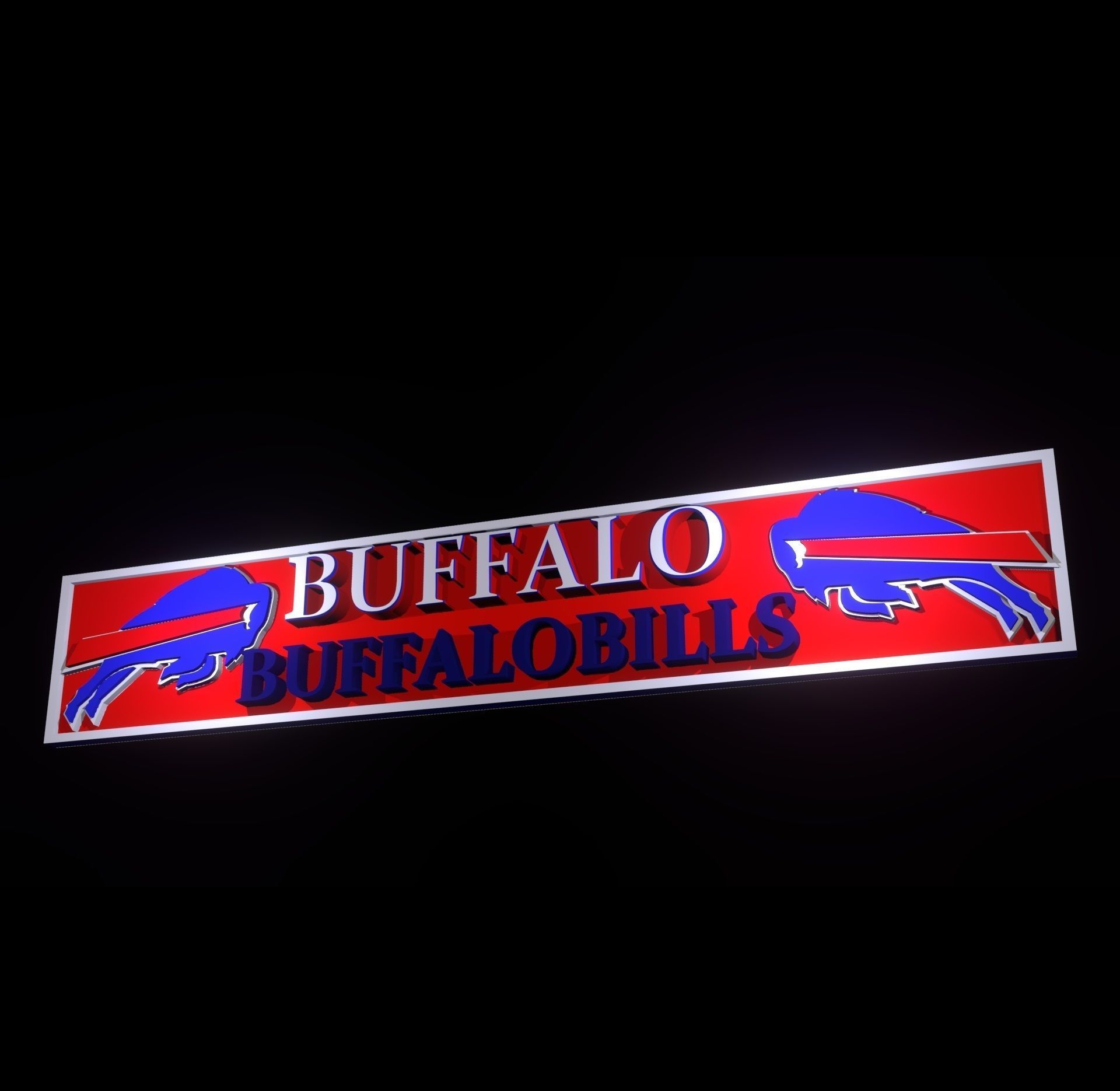 Buffalo Bills banner 2 3D model | CGTrader