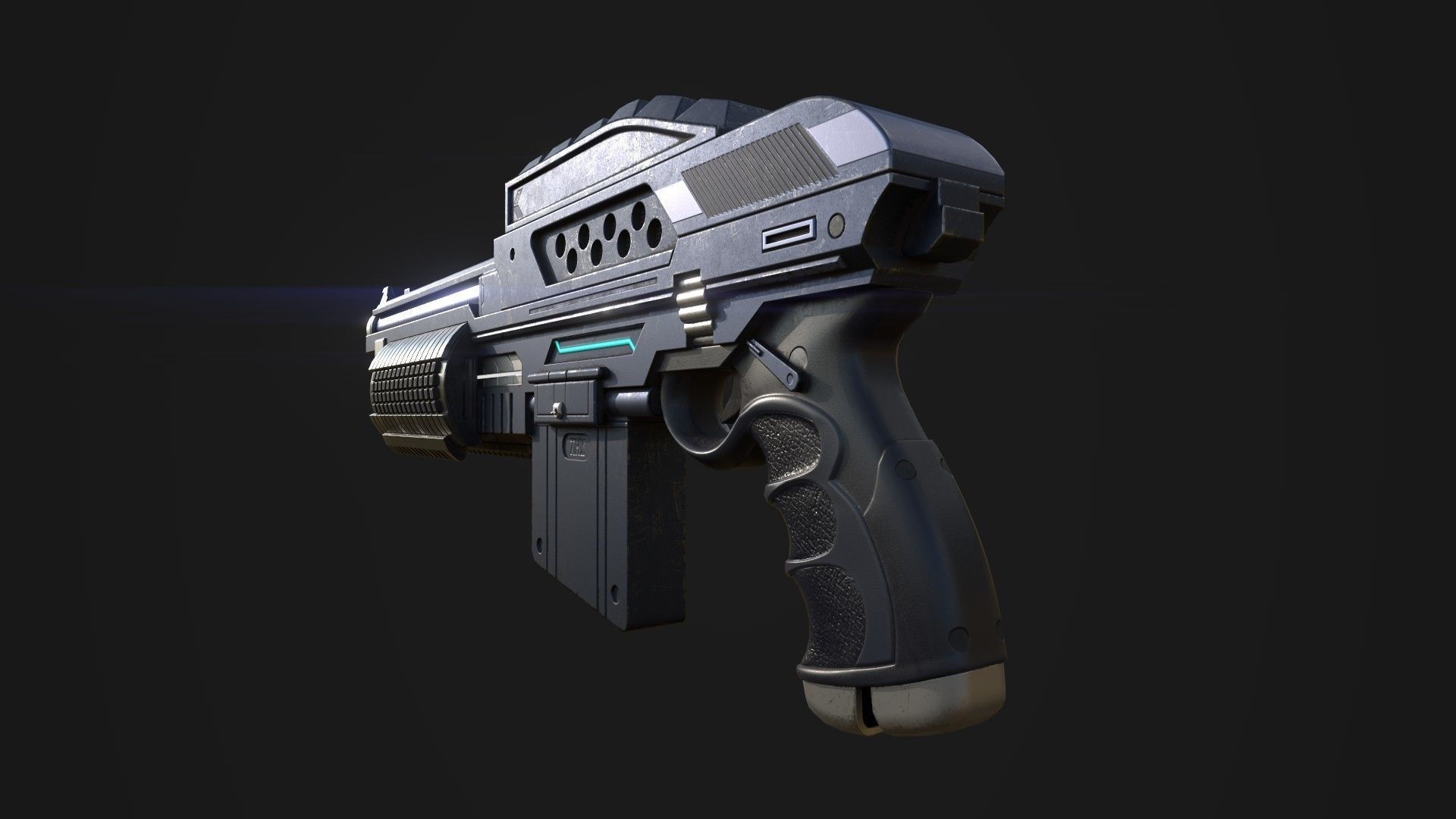 3D model Concept Gun - Model and Textures VR / AR / low-poly | CGTrader