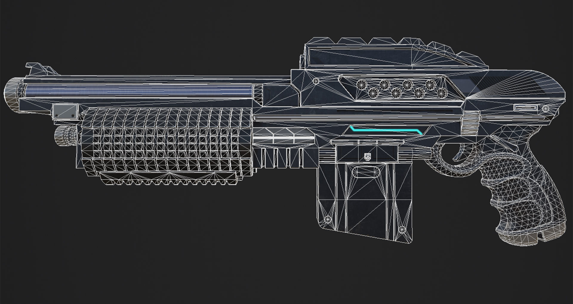3D model Concept Gun - Model and Textures VR / AR / low-poly | CGTrader