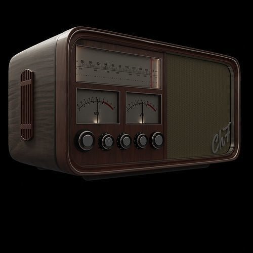 Old Radio 3D model | CGTrader