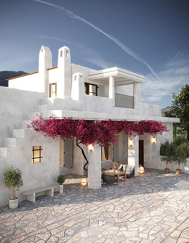 Greece House 3D model | CGTrader