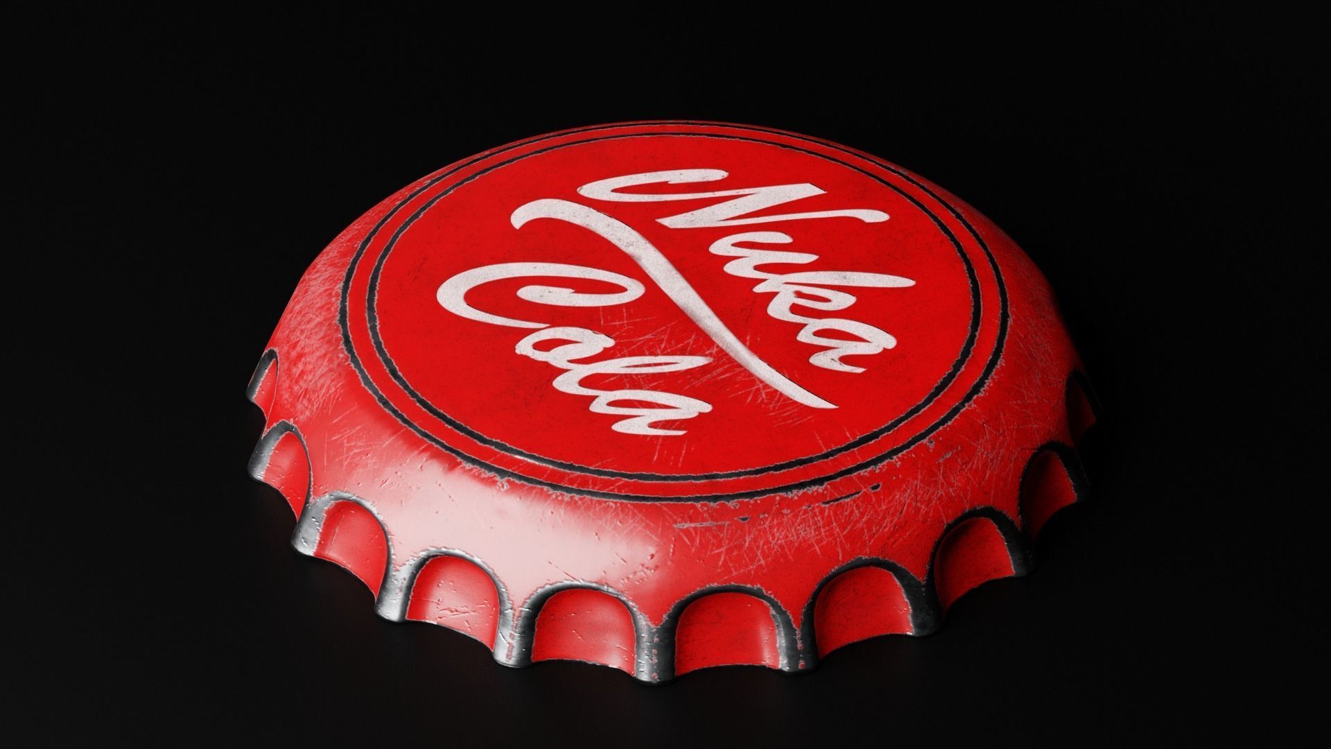 Nuka Cola Cap 3D model | CGTrader