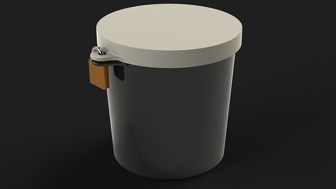 Sweet Safe Pint Ice Cream Combination Lock Safety Container 3D model ...