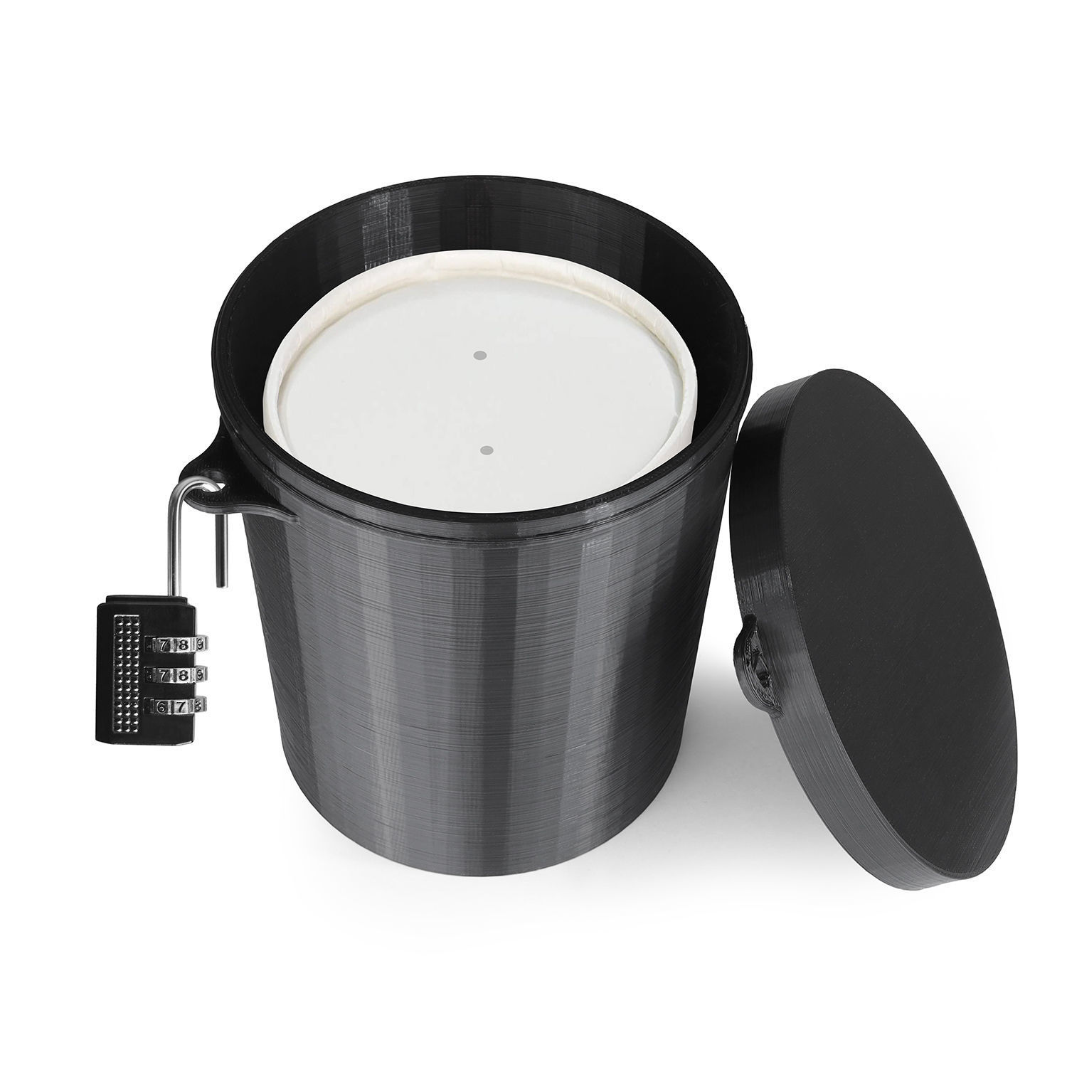 Sweet Safe Pint Ice Cream Combination Lock Safety Container 3D model ...