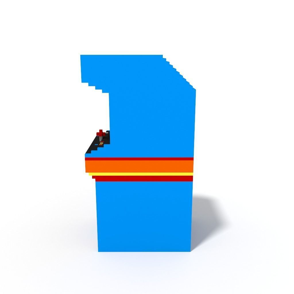 3D model Retro Classic Arcade Video Game Console Cabinet VR / AR / low ...