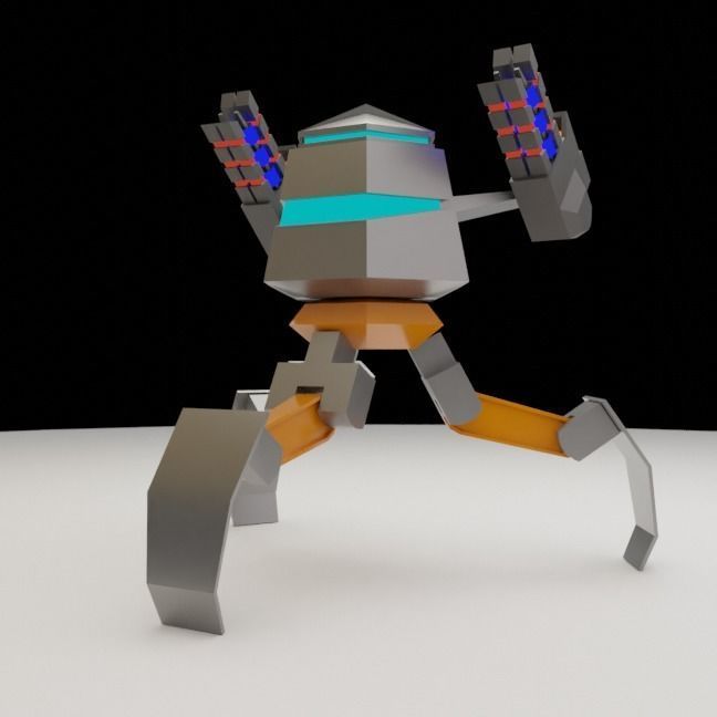 3D model Tripod Mech low poly VR / AR / low-poly | CGTrader