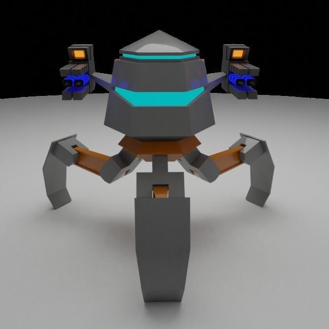 3D model Tripod Mech low poly VR / AR / low-poly | CGTrader