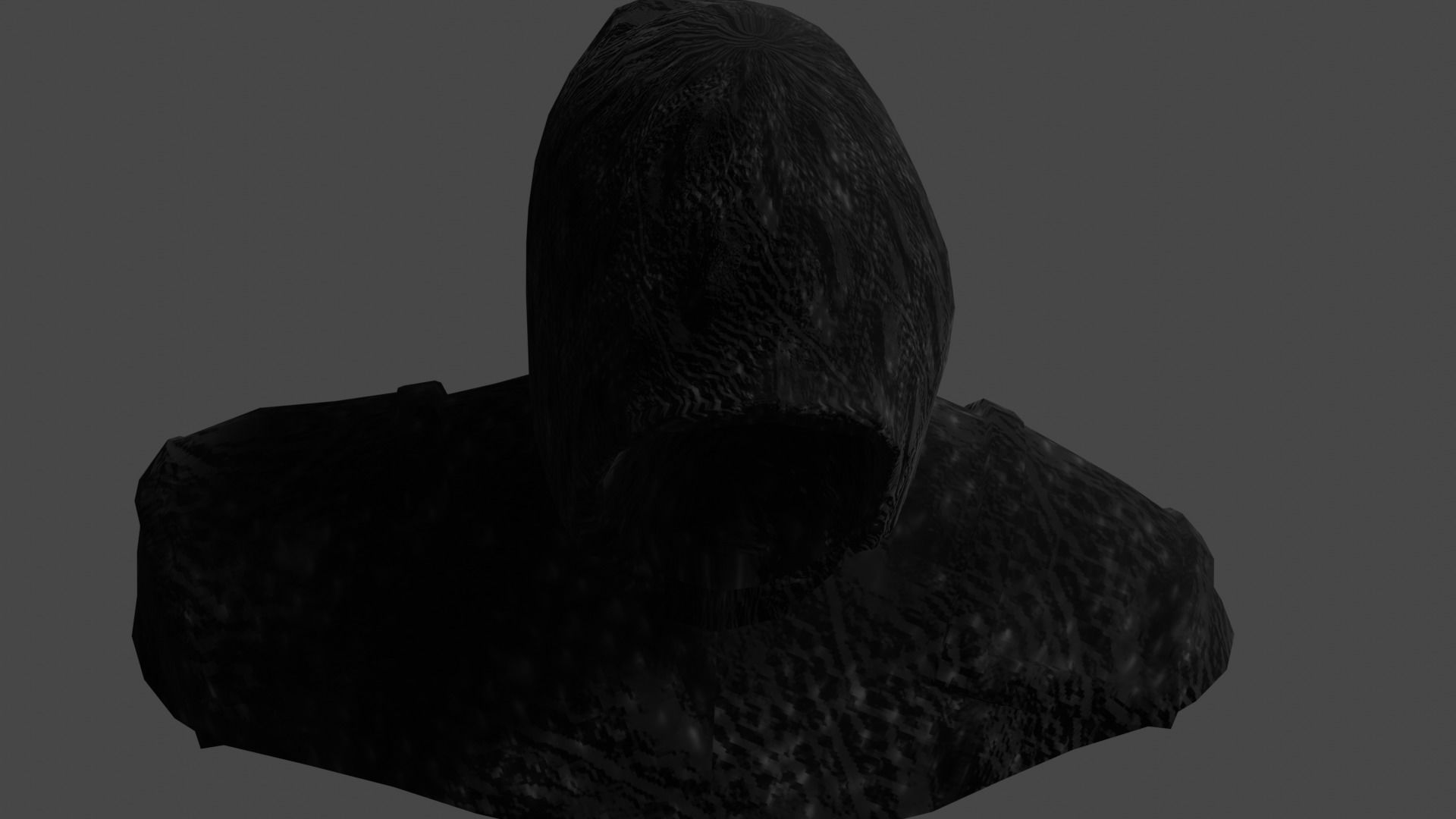 Dark hood 3D model | CGTrader