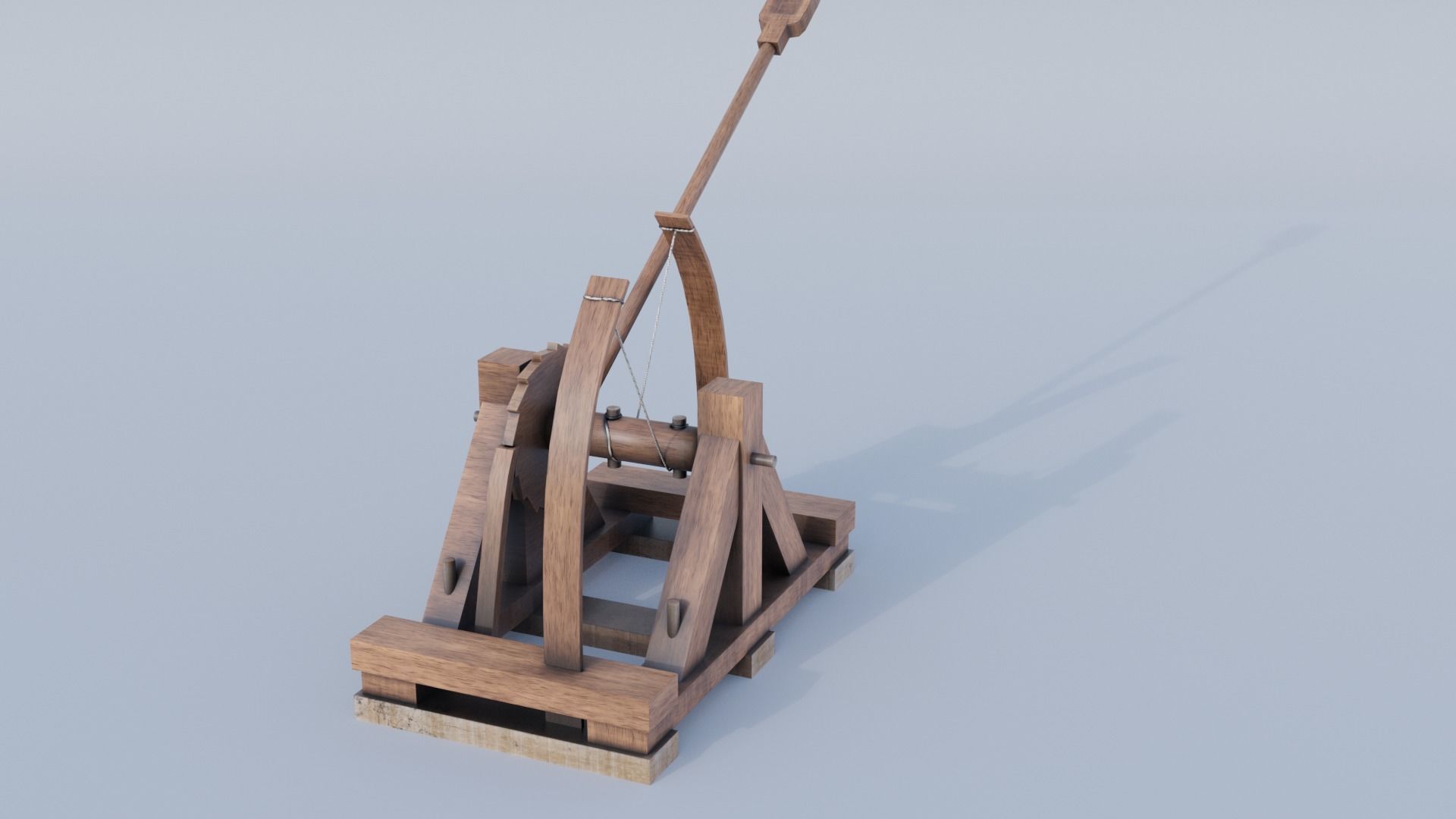 3D model Da Vincis Catapult VR / AR / low-poly | CGTrader