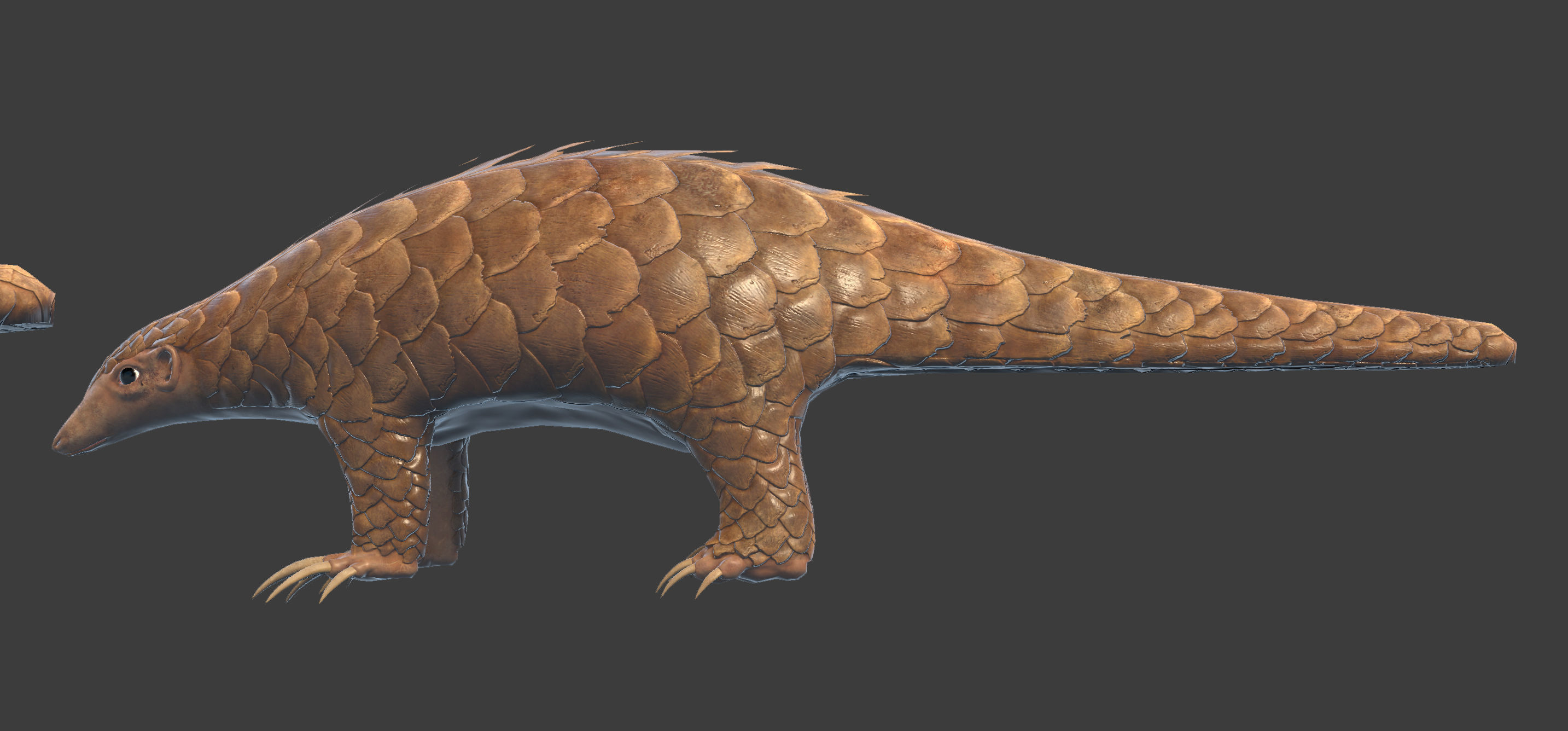 3D model Pangolin Low-poly armadillo VR / AR / low-poly | CGTrader