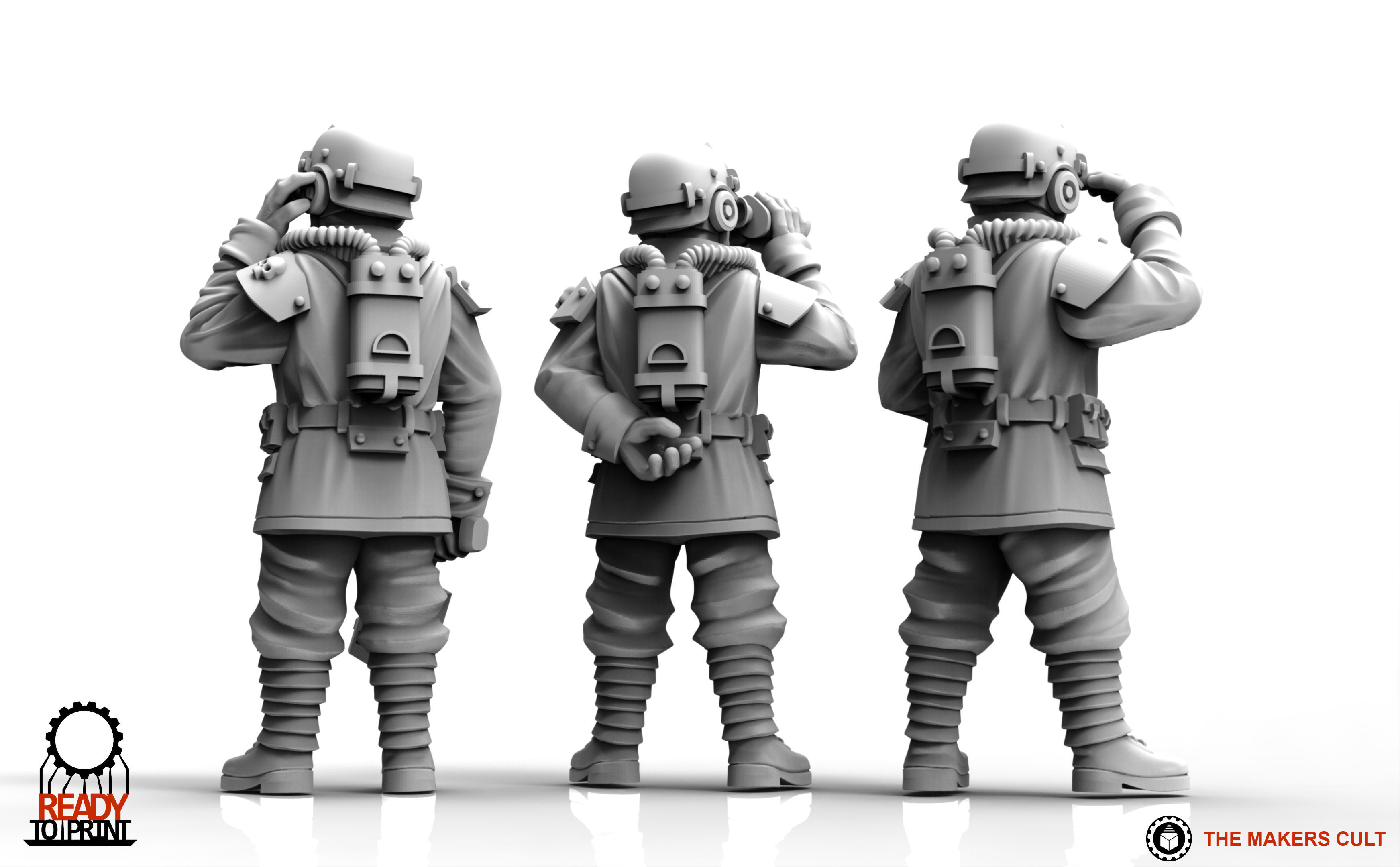 Valour Korps - Tank Commanders 3D model 3D printable | CGTrader