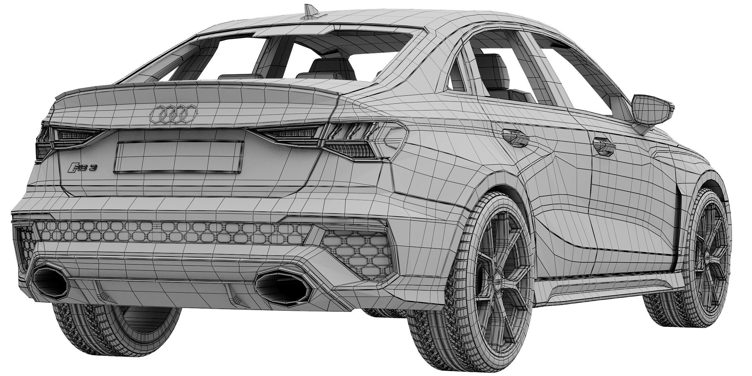 Audi RS3 Limousine 2021 3D model | CGTrader