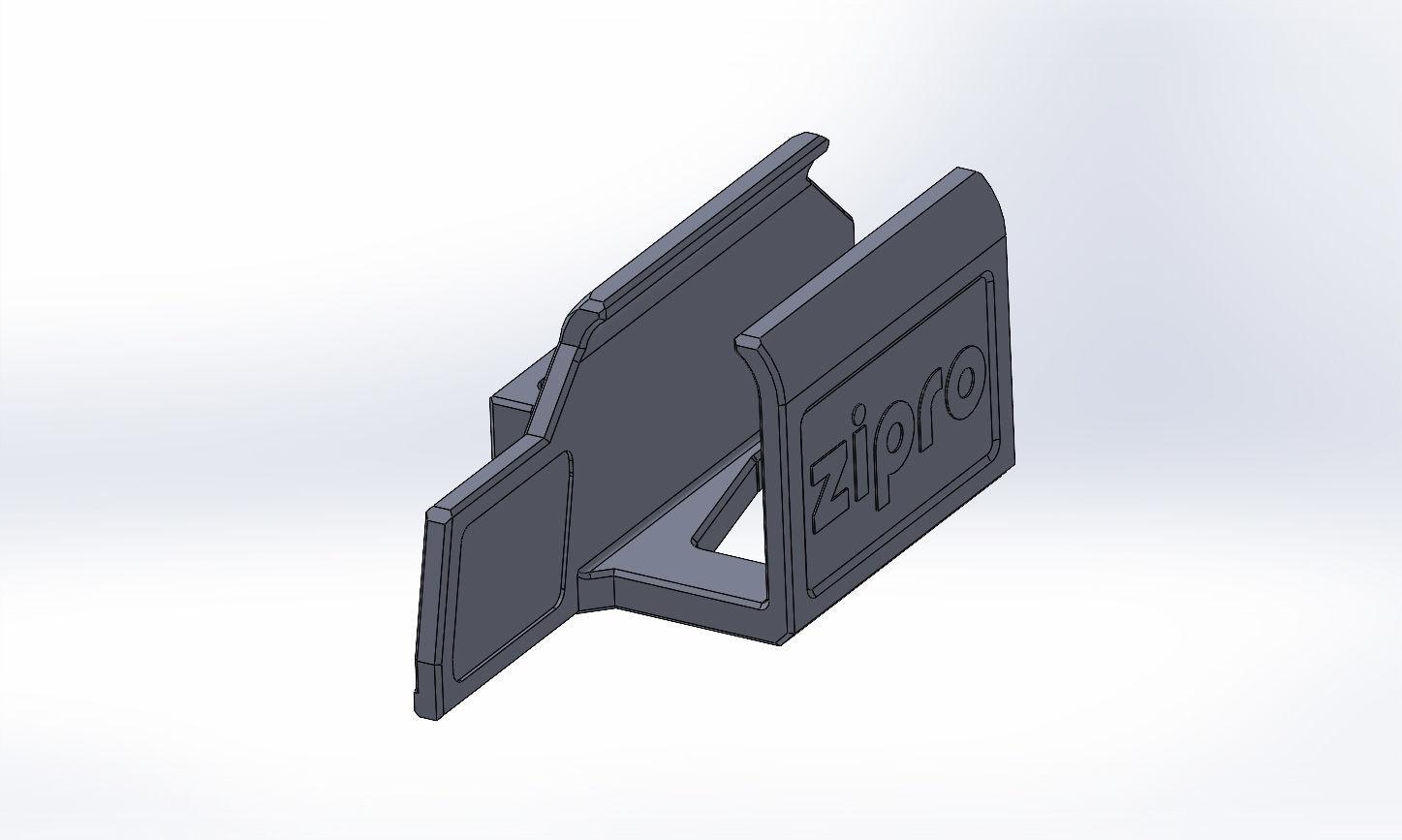 Glock Double Stack 9mm Magazine Clip Holder by ZIPRO 3D model 3D ...