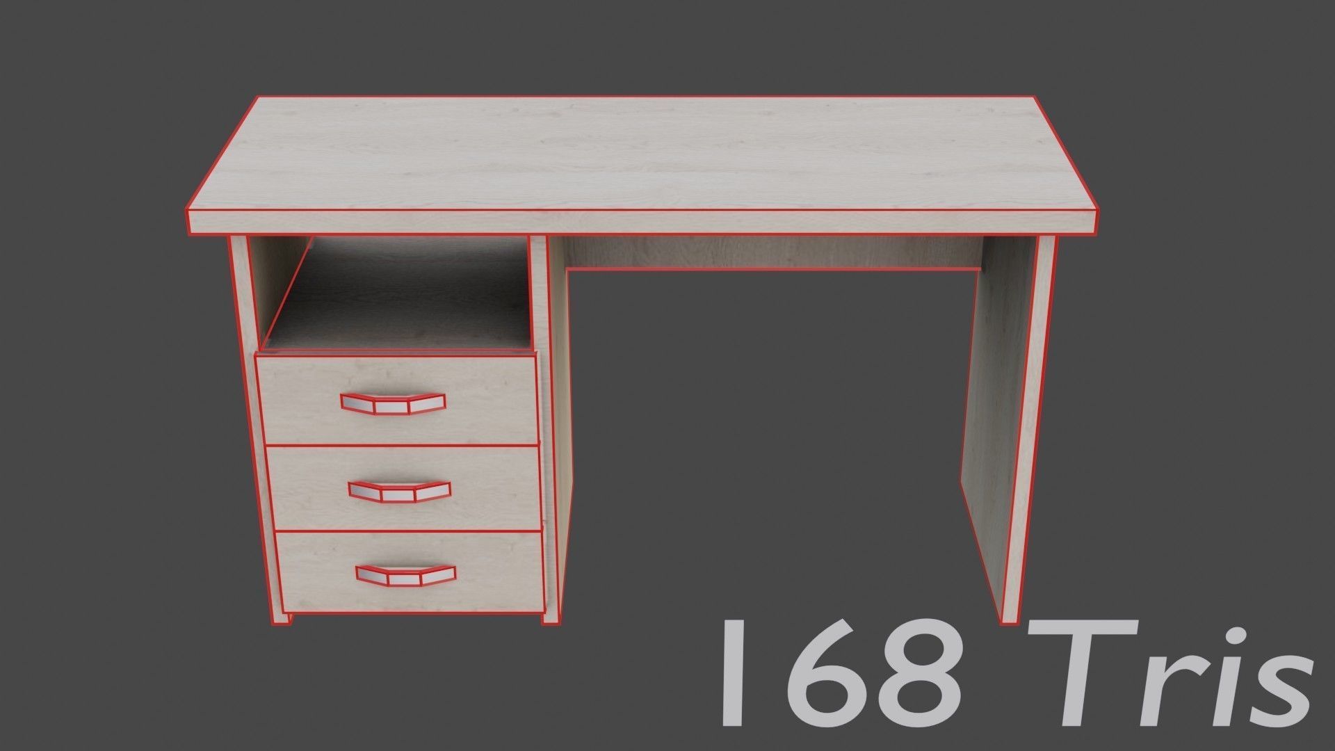 3D model Computer desks Pack Low Poly Game Ready Model VR / AR / low ...