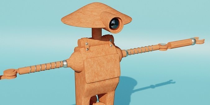 Droid mechanic 3D model rigged | CGTrader
